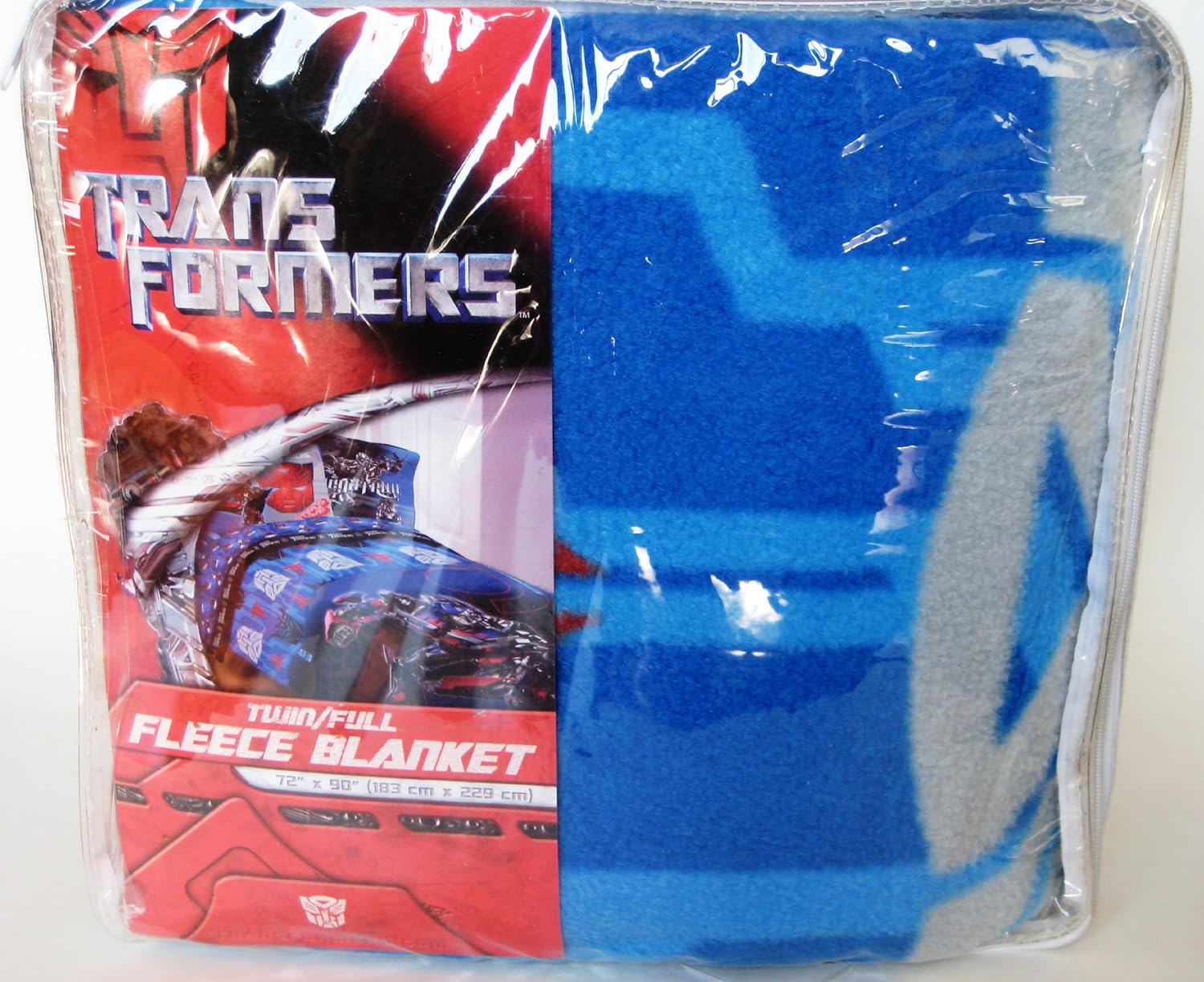 Hasbro Transformers Twin-Full Fleece Blanket - Autobots Decepticons ...