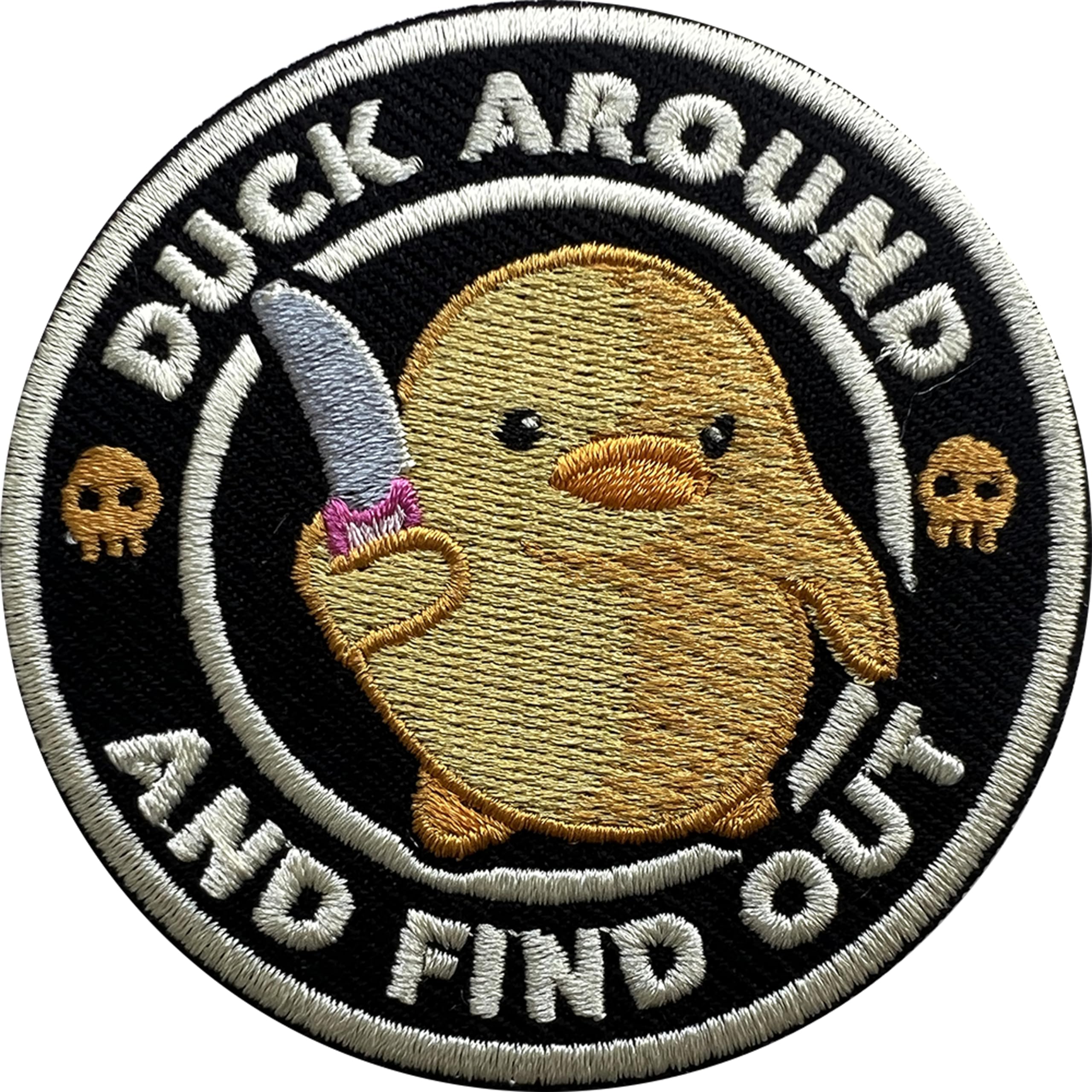 Amazon.com: Zolawe Duck Around and Find Out Patch, Sew On Iron On Funny Duck Patches Embroidery ...