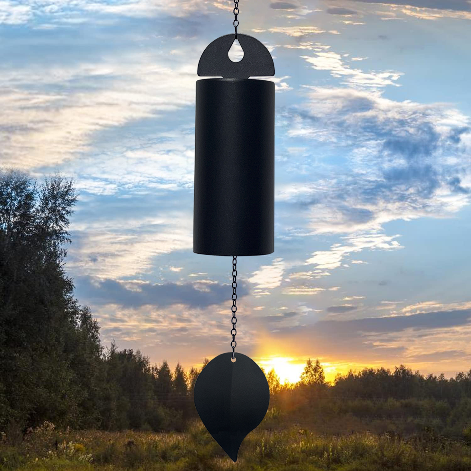 Watch Deep Resonance Serenity Bell Large Metal Cylinder Wind Chimes ...