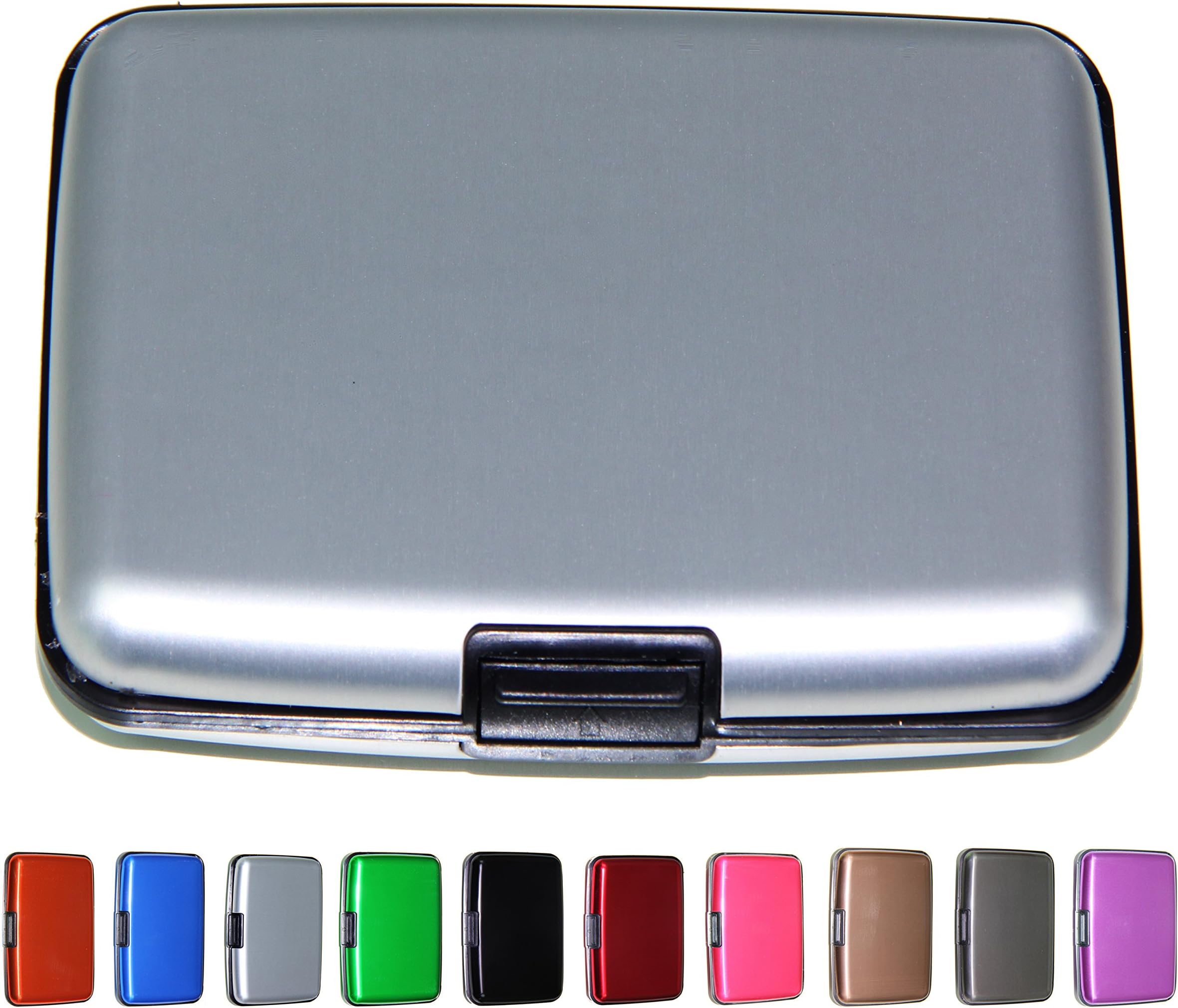 Amazon.com: Aluminum RFID Blocking Credit Card Holder for Men & Women ...