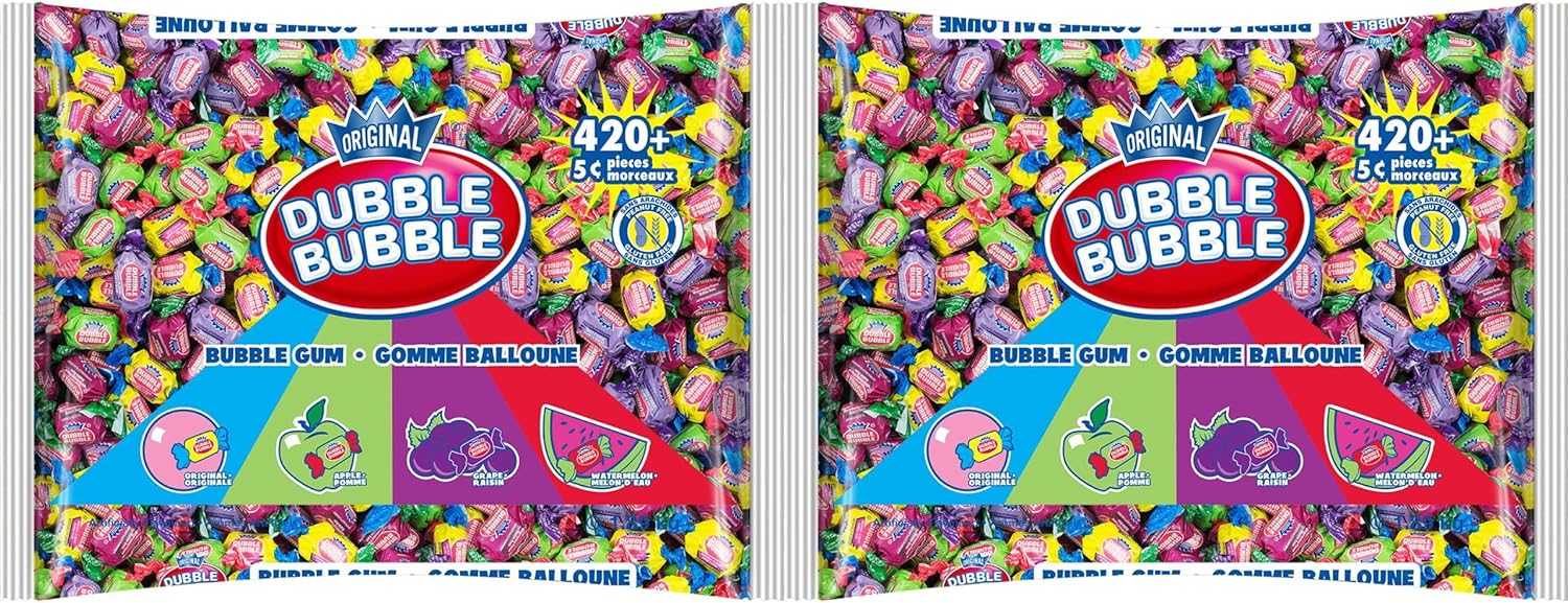 Candy Bulk: Dubble Bubble Twist Wrapped Gum Candies 840+ Pieces ...