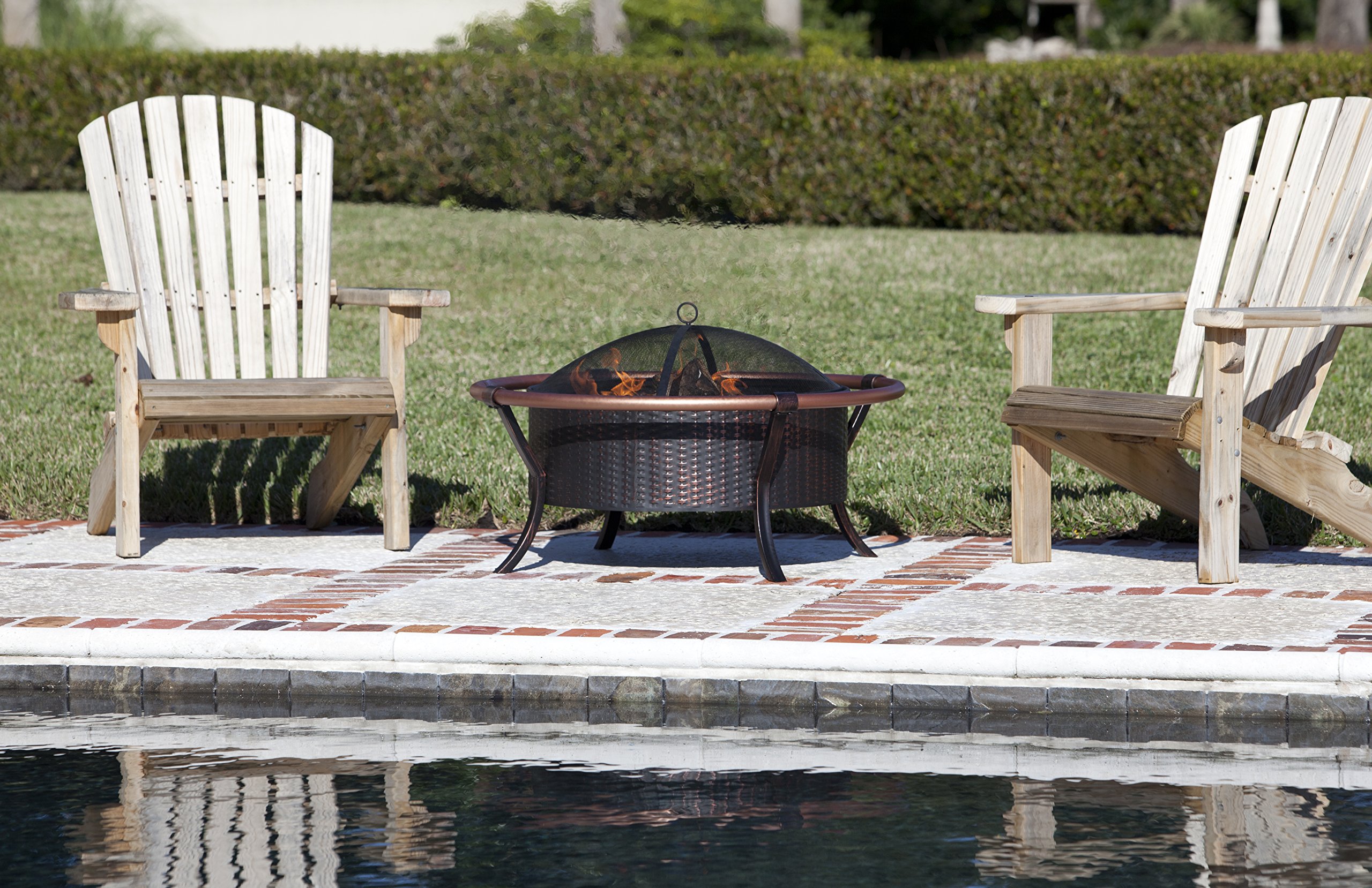 Fire Sense Copper Rail Fire Pit Wood Fire Pits | Fire Sense/Balkene