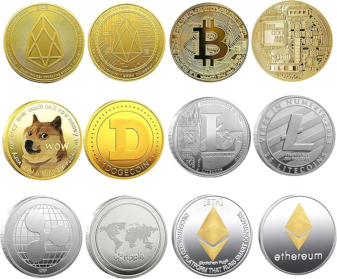 Krisler Bitcoin Coin Collector Geschenkset für physische Kryptowährung ...