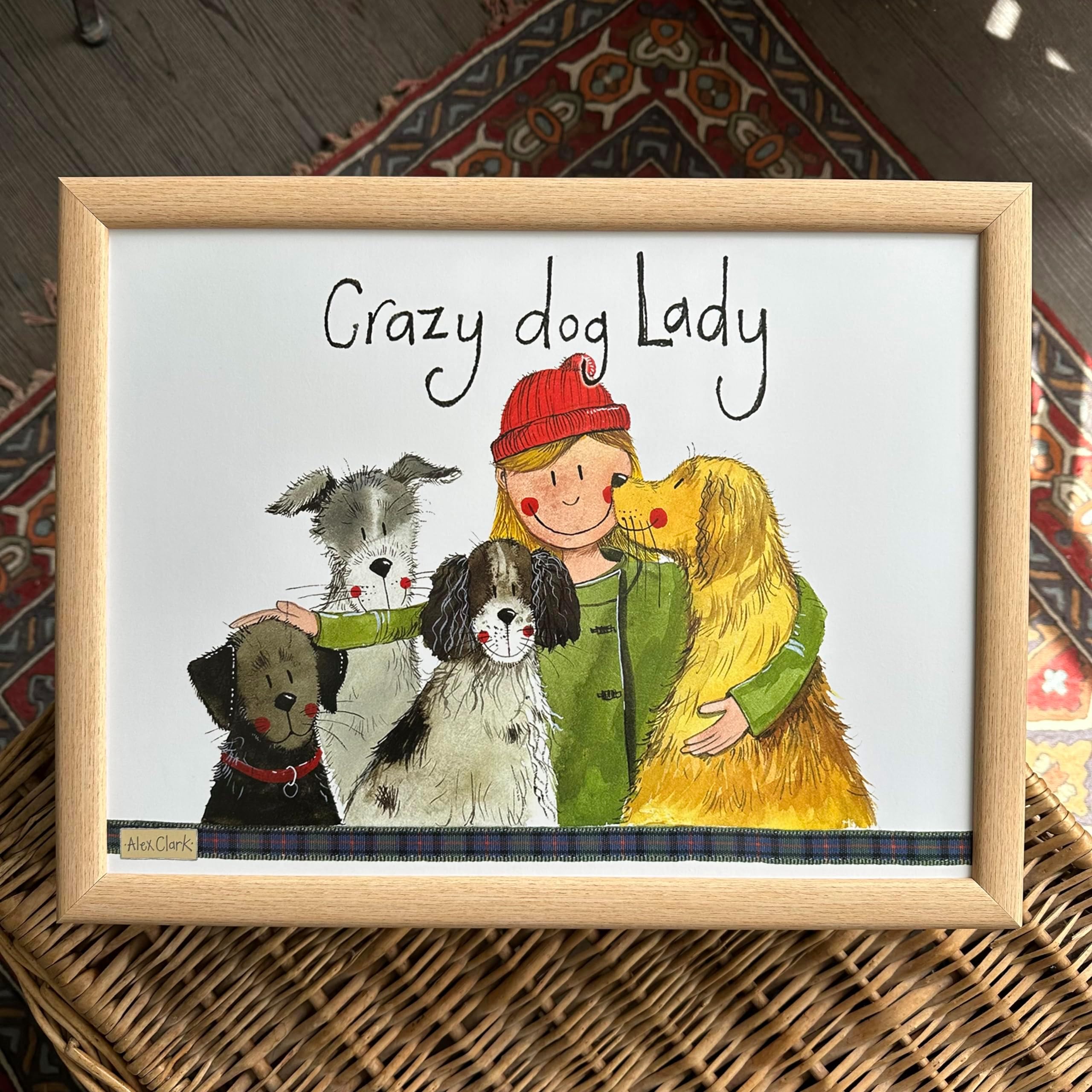 ALEX CLARK Crazy Dog Lady Lap Tray - perfect for eating on the sofa, tv ...