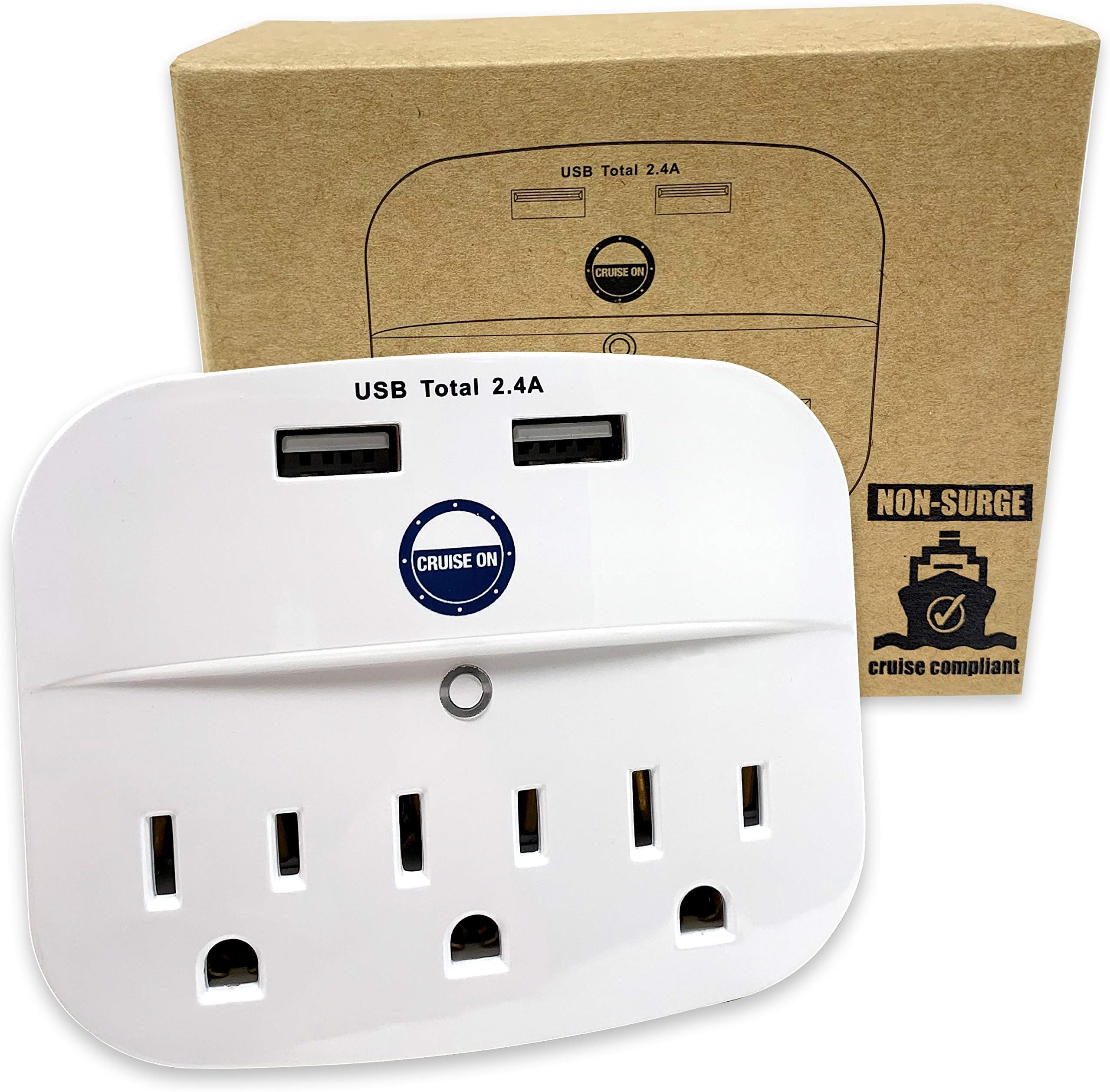 Amazon.com: Cruise Approved Power Strip - Non Surge Protector for ...