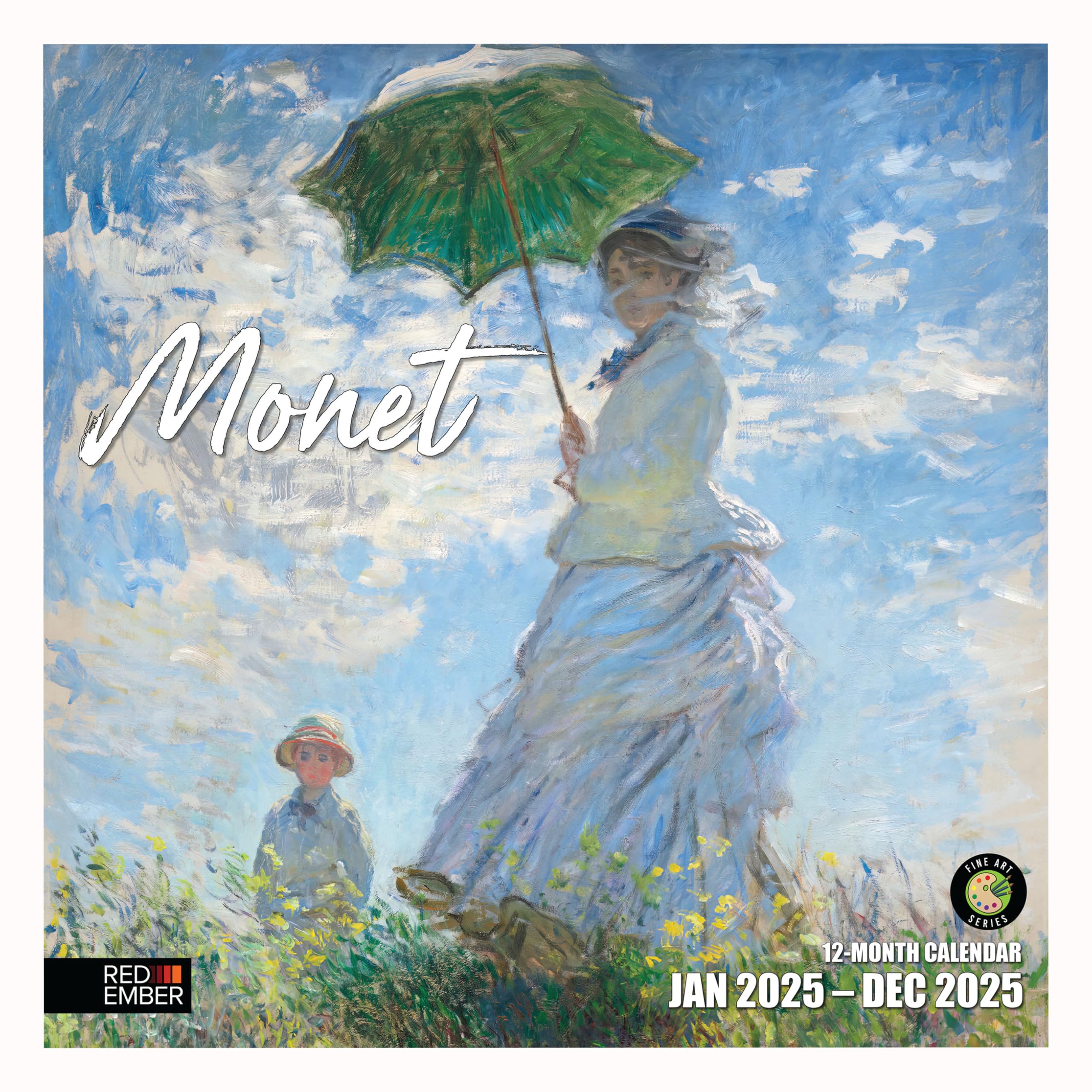 Amazon.com: RED EMBER Claude Monet 2025 Wall Calendar 12 Month | 12" x ...