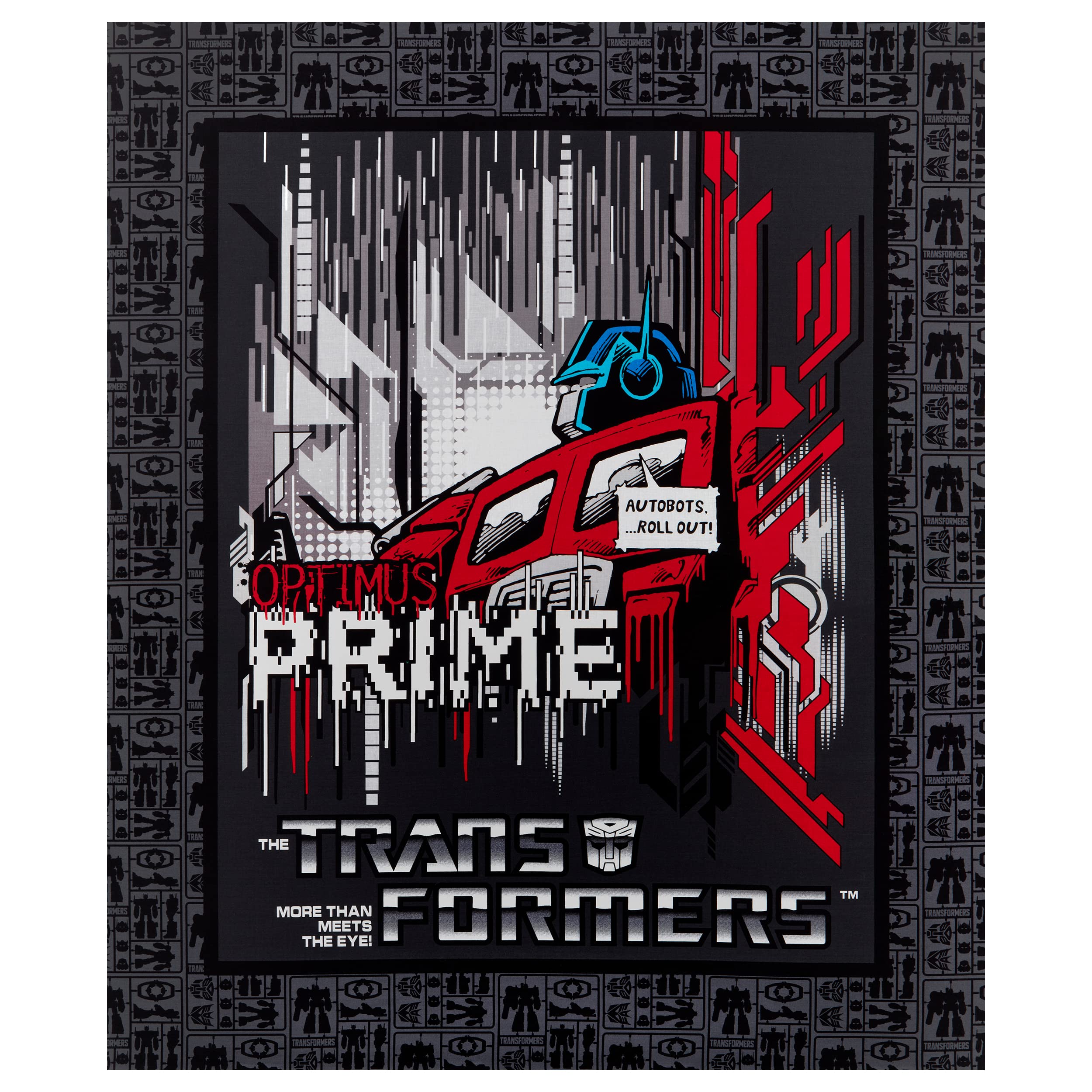 Amazon.com: Transformers Optimus Prime 36" Panel Carbon, Fabric by The ...