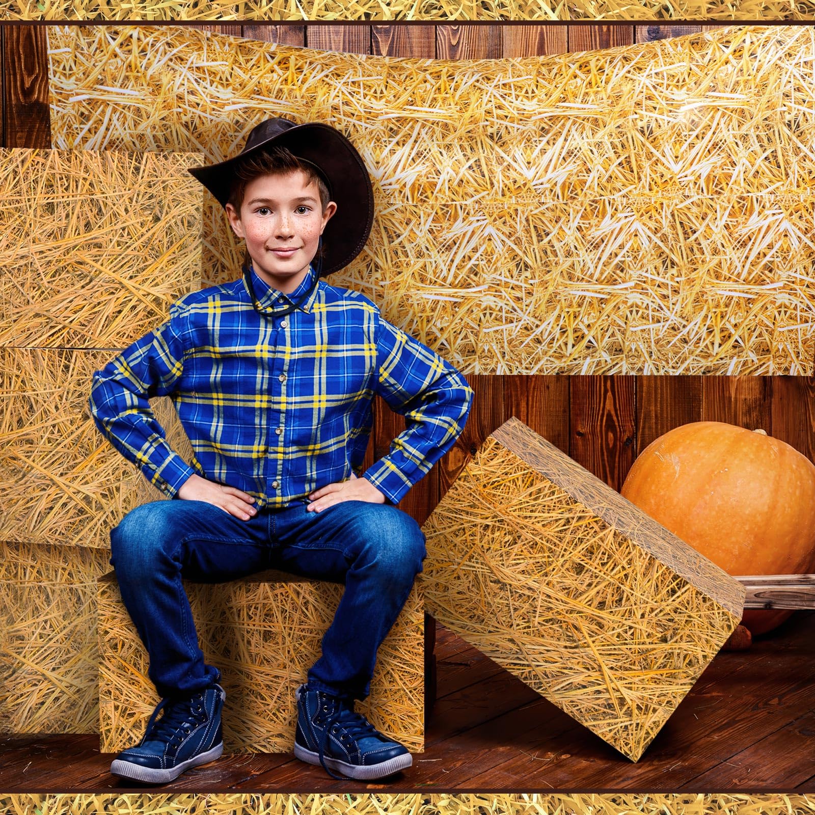 Snapklik.com : Hay Bale Party Decoration 6 Pack Western Cowboy Hay Bale ...