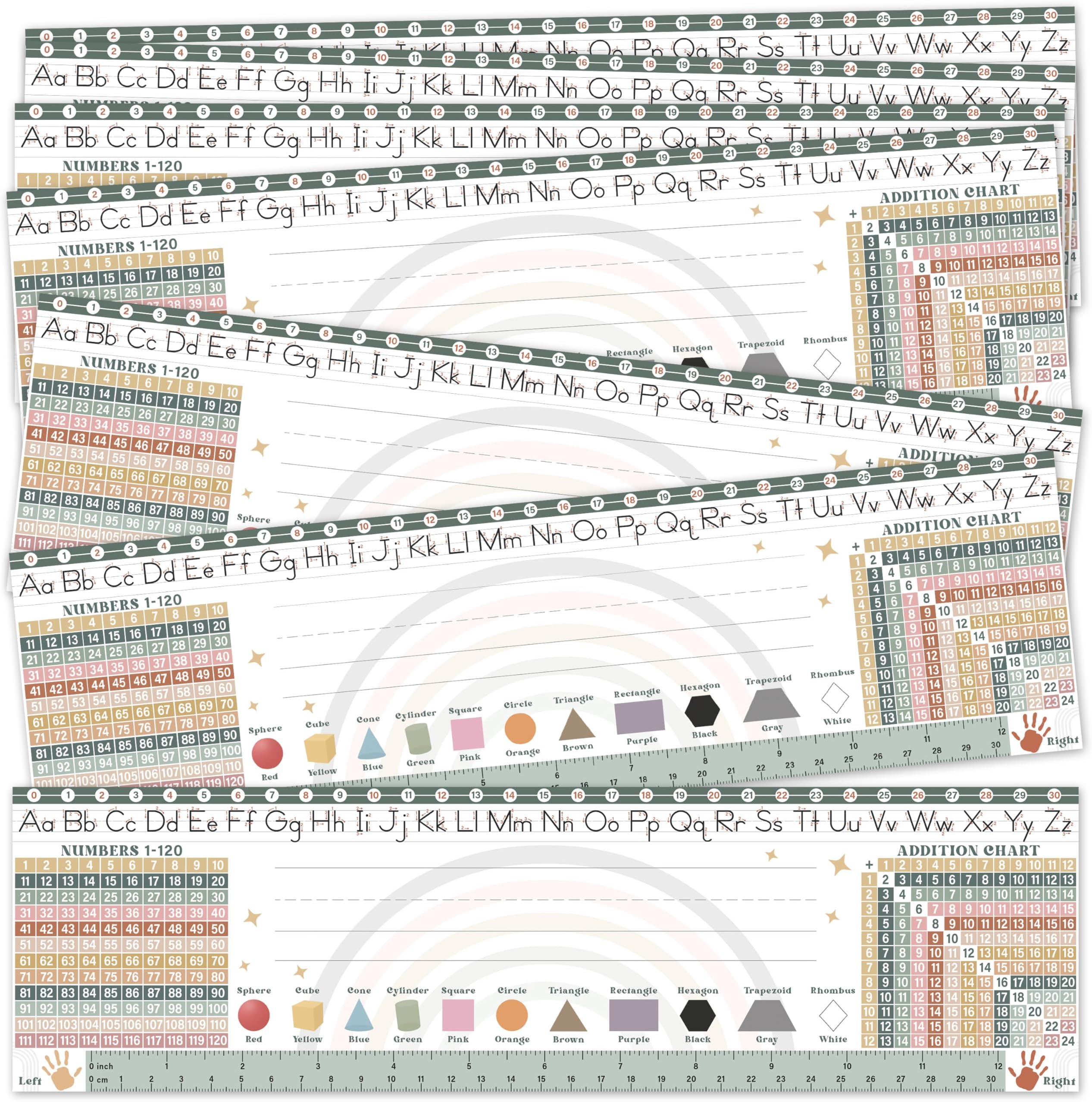 Amazon.com: KING PRINT 30 Modern Boho Desk Name Tags for Classroom ...