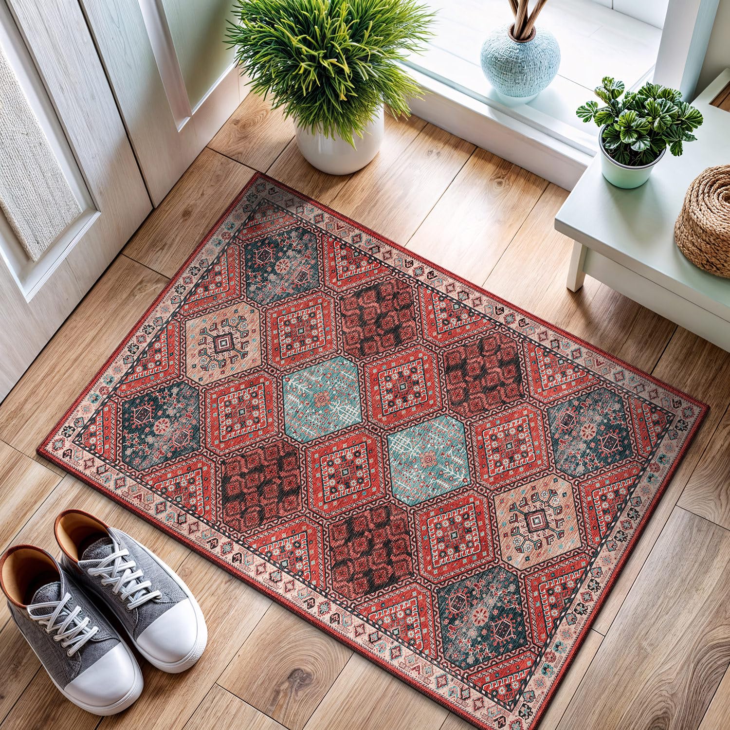 Amazon.com: CAMILSON Printed Bathroom Rugs Oriental Retro Vintage ...