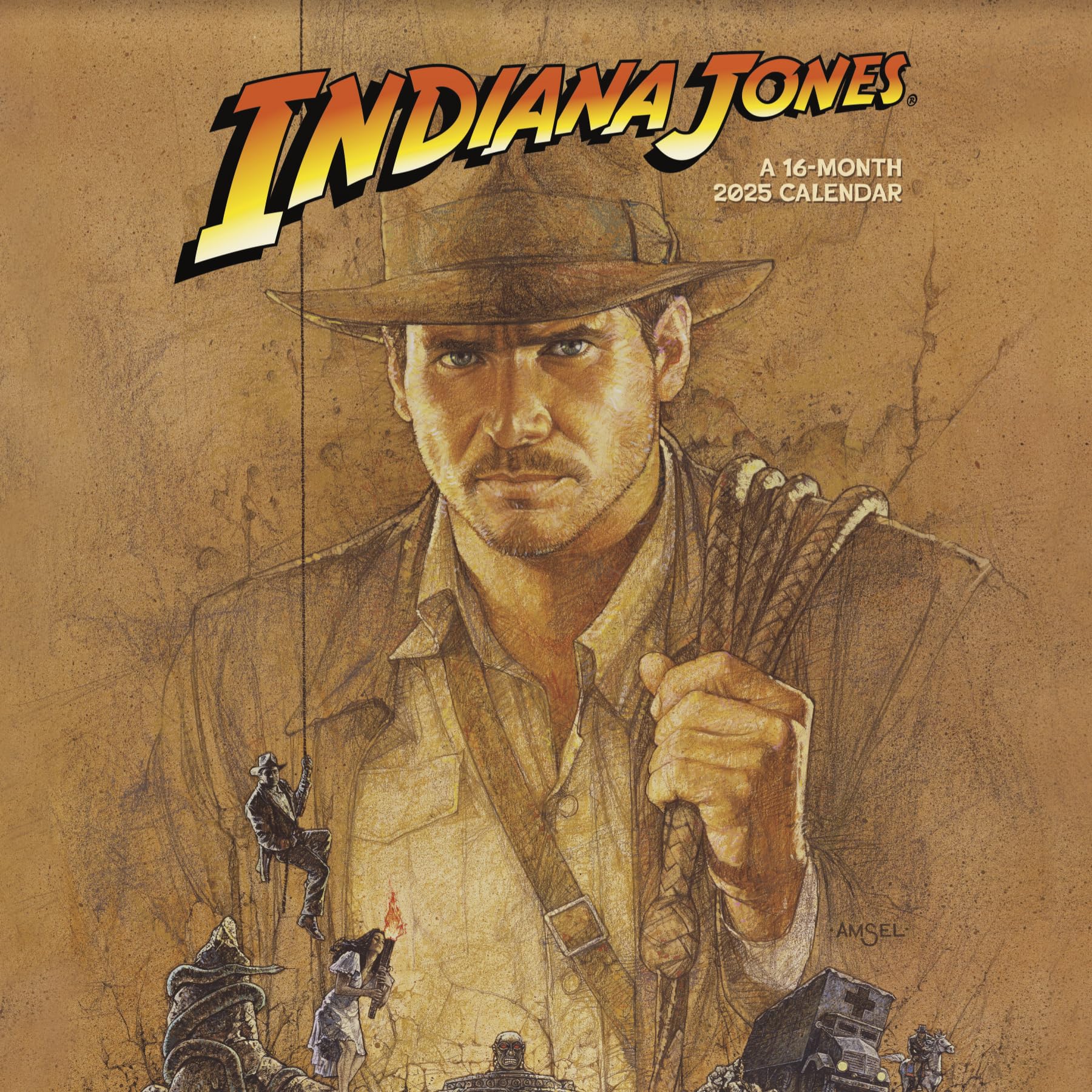 2025 Indiana Jones Wall Calendar: Trends International: 9798888281161 ...