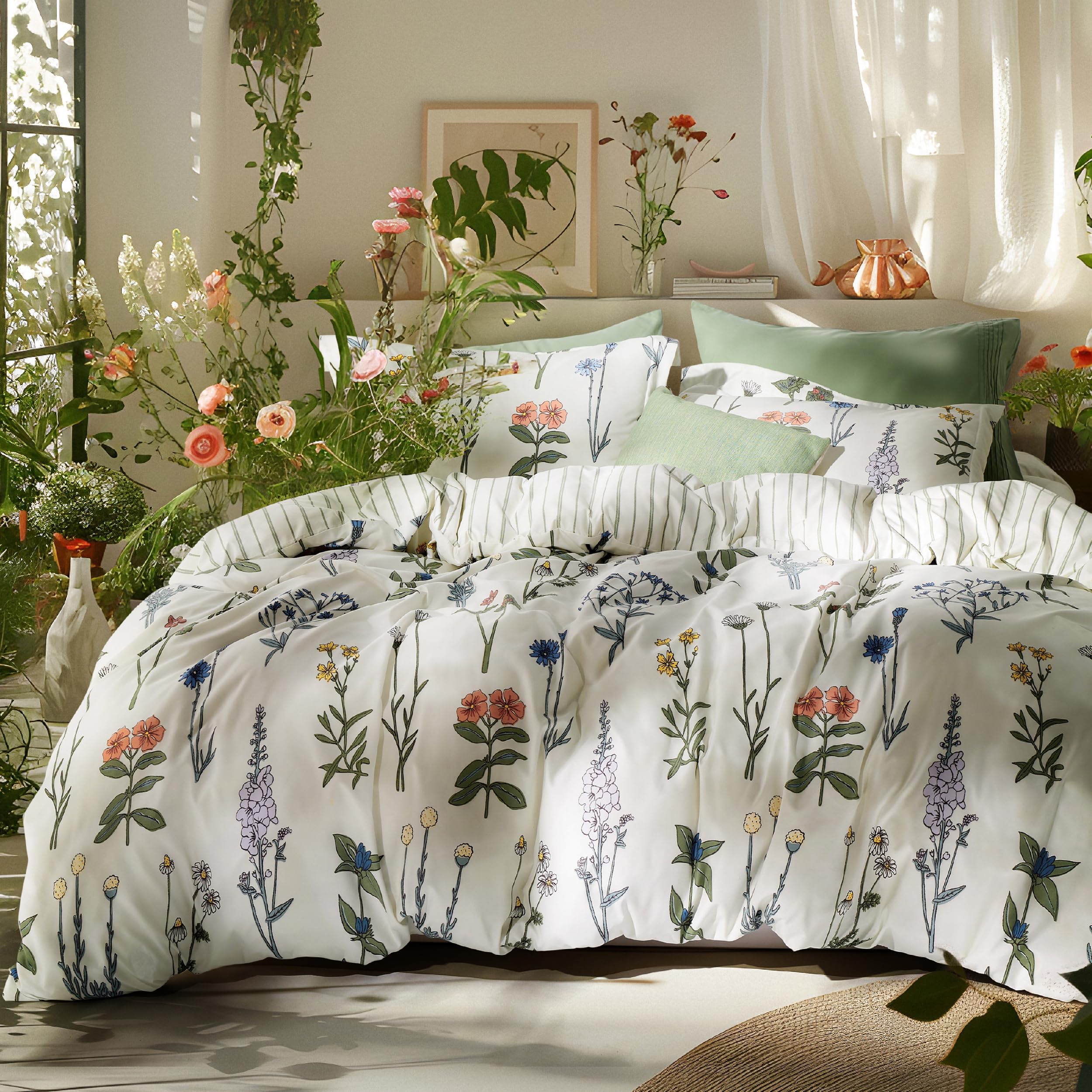 Amazon.com: Bedsure Queen Comforter Set - Terracotta Bed Set, 3 Pieces ...