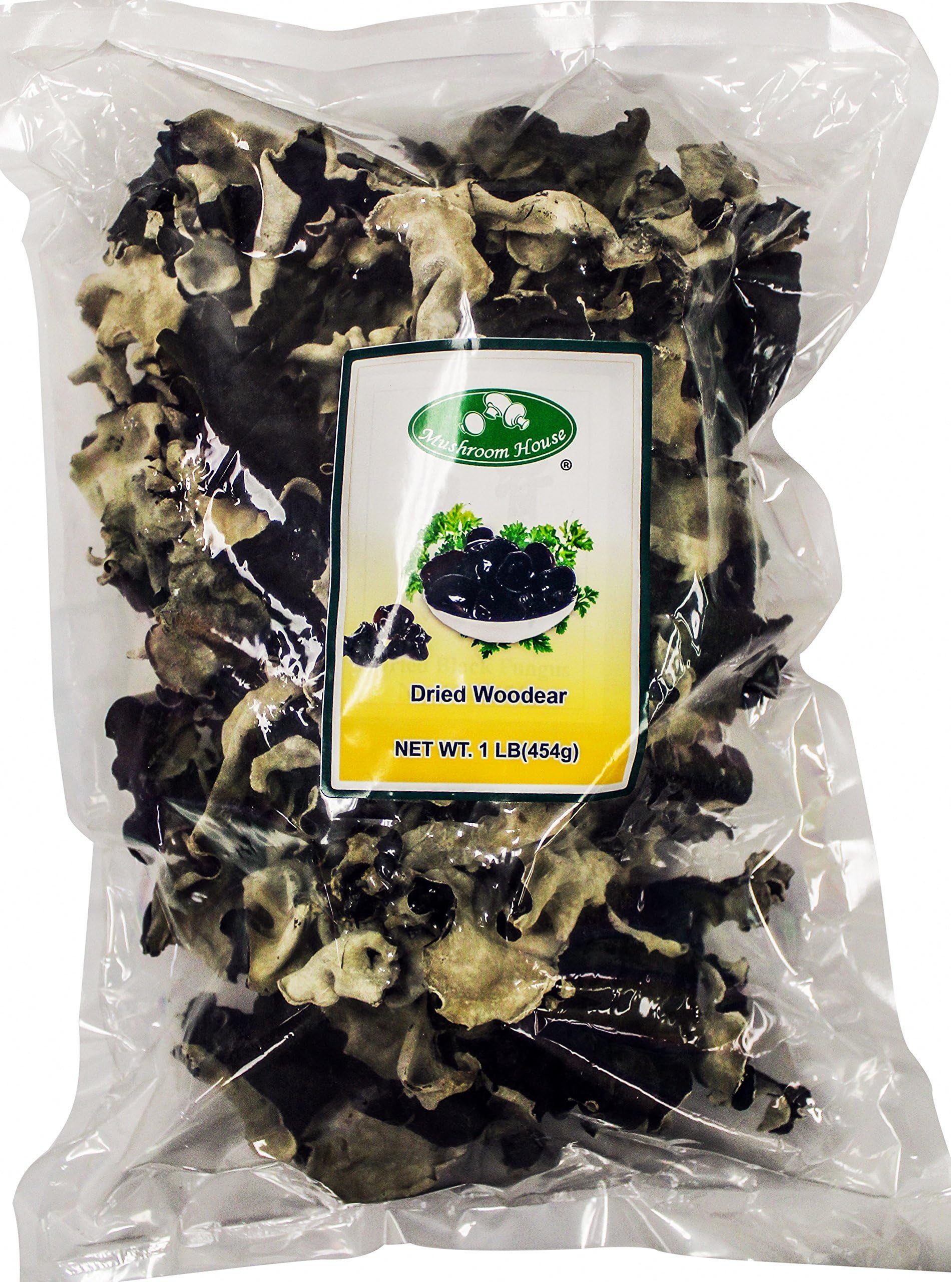 Amazon.com: Orgnisulmte Dried Black Fungus Woodear Mushrooms Premium ...
