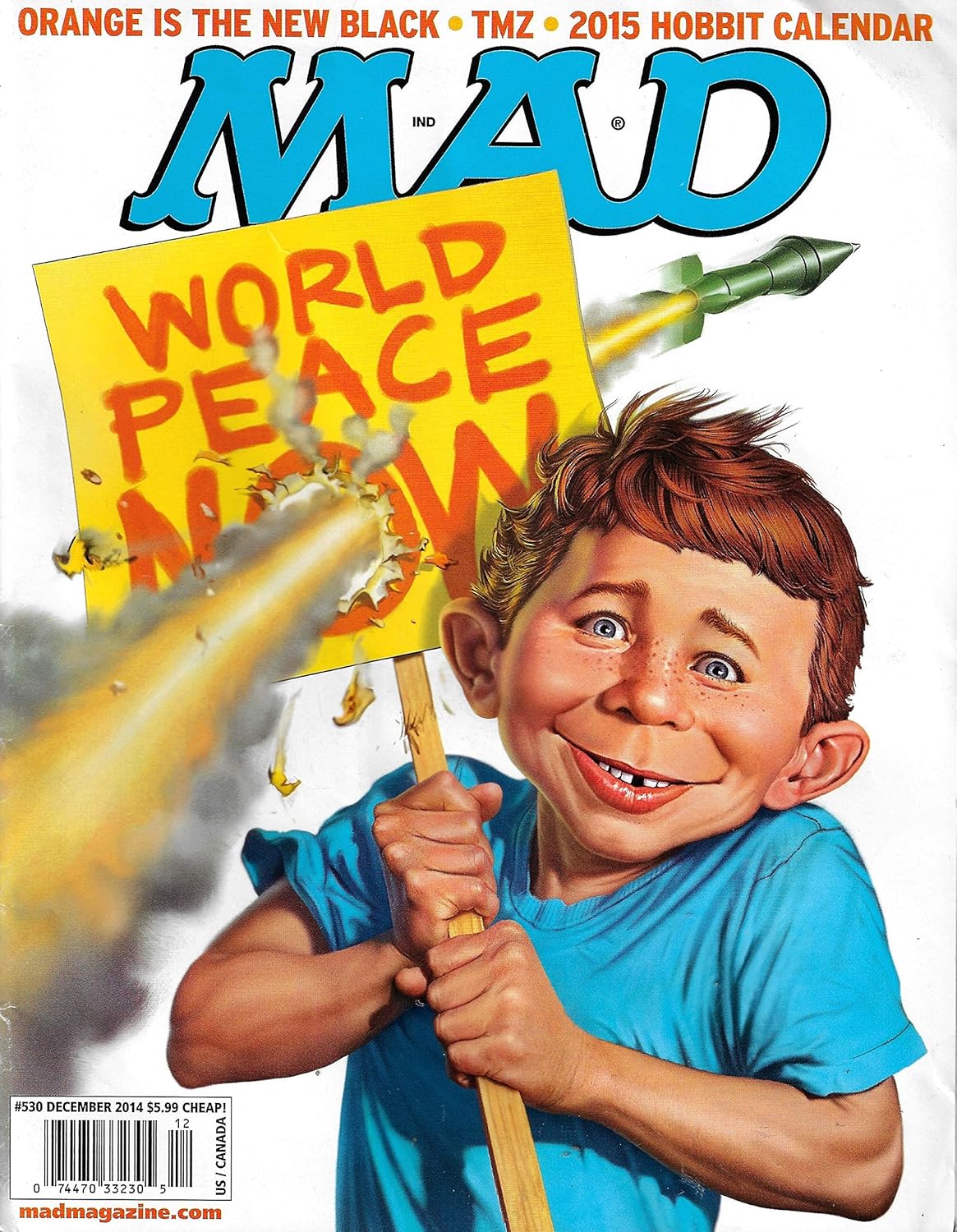 MAD Magazine December 2014 Issue 530 WORLD PEACE, orange Is The New ...