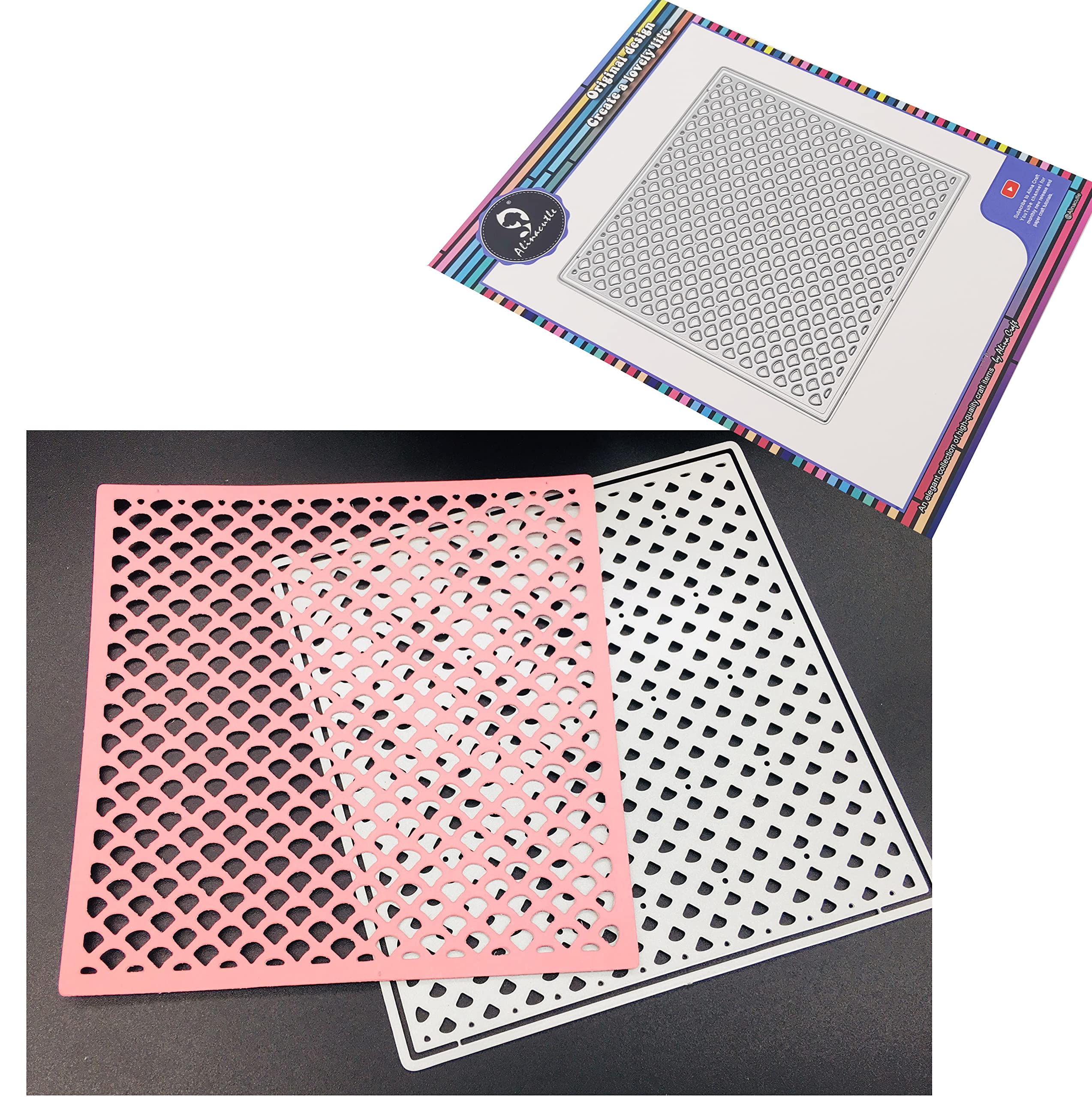 Snapklik.com : Alinacutle Metal Cutting Die Cut Square Card Scallop ...