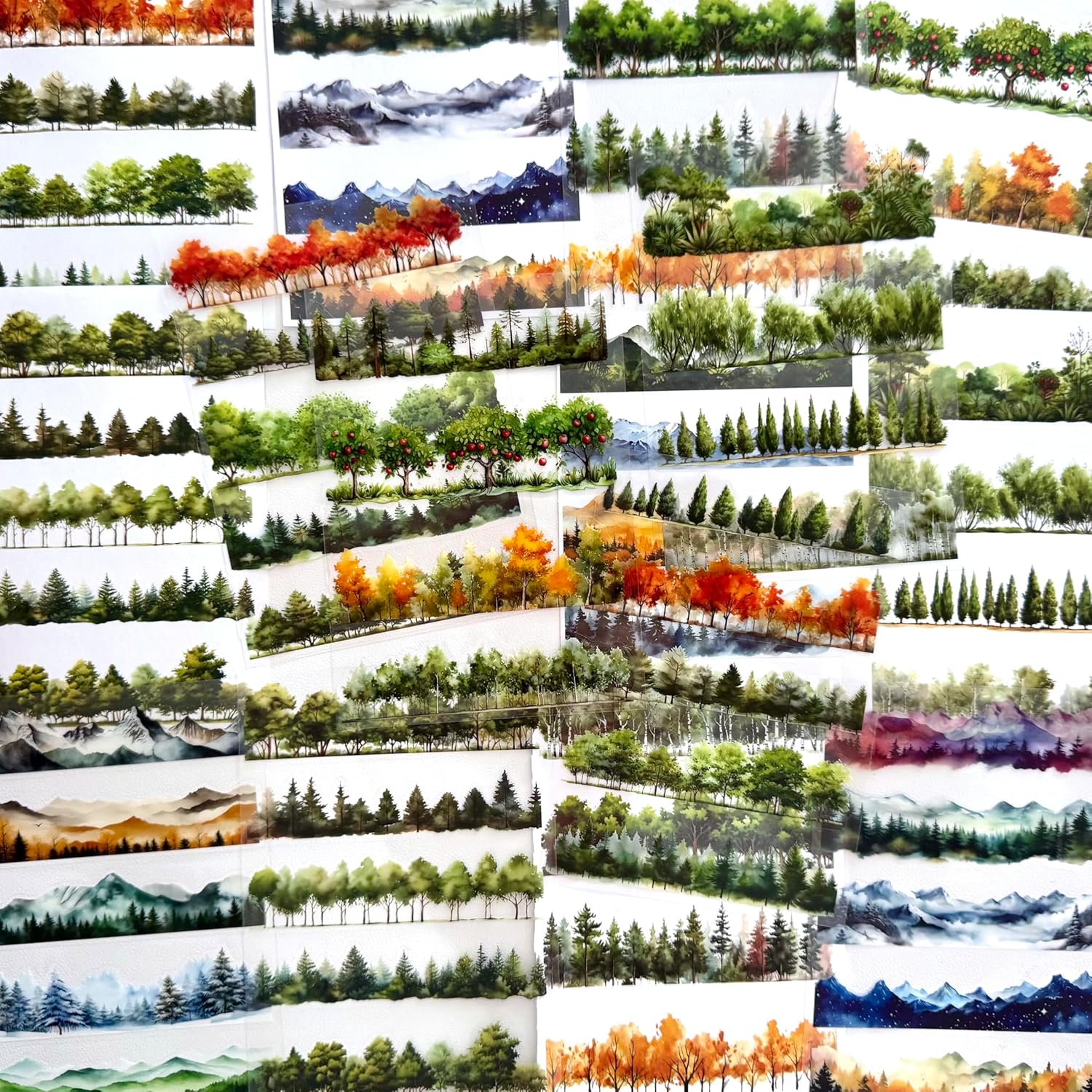 Amazon.com: 20Sheets Pre-Cut Scrapbooks Stickers Books, Nature ...