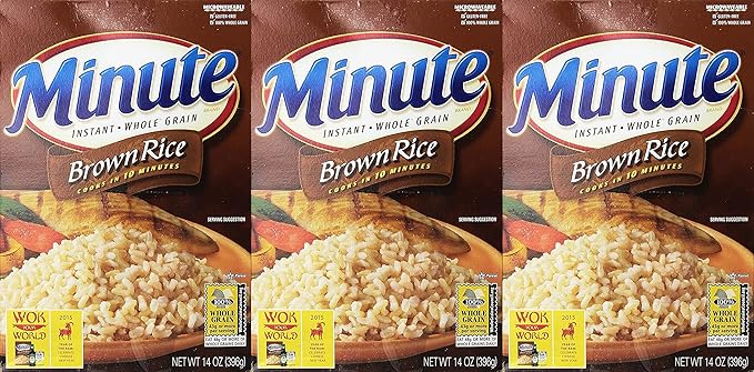 Amazon.com : Minute Brown Rice, Instant Brown Rice for Quick Meals, 14 ...