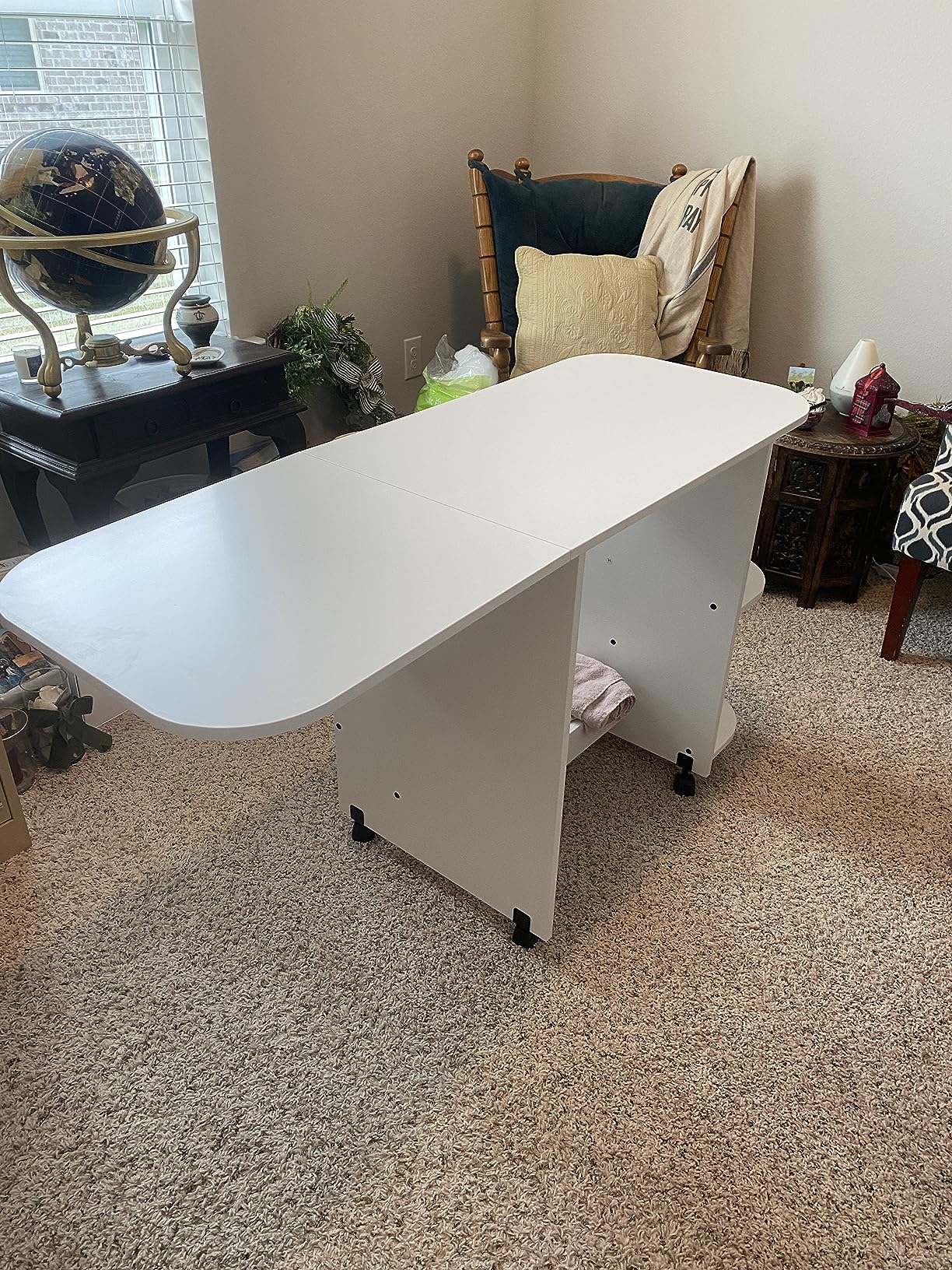 $13/mo - Finance SEI Furniture Eaton Expandable Rolling Craft Station ...