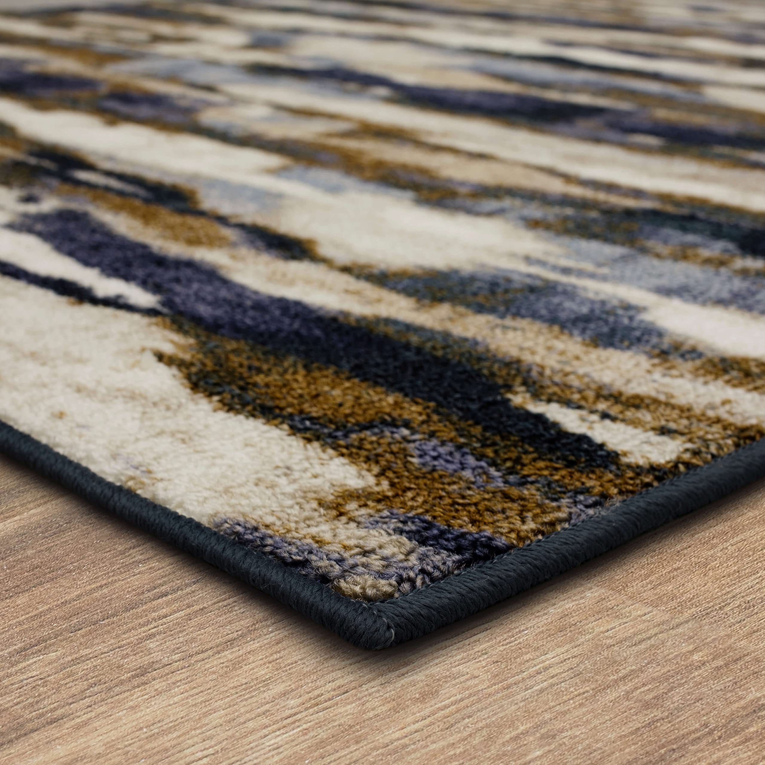 Mohawk Home Adaley Abstract Navy Blue 2' x 8' Area Rug