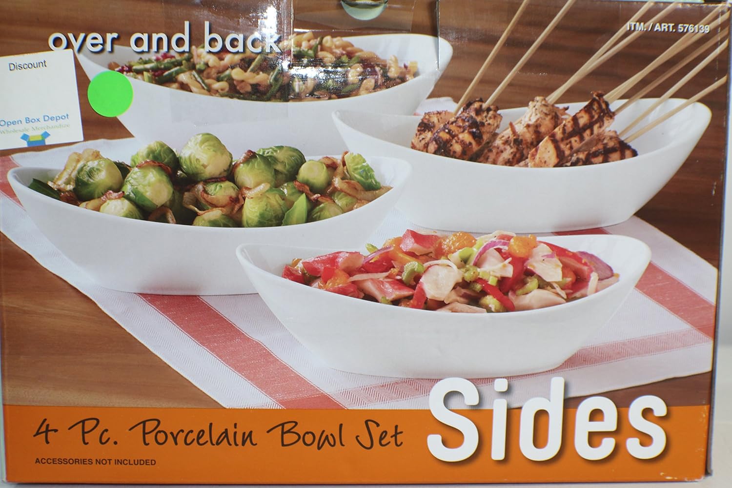 Amazon.com: Over and Back - Sides: 4 pc. Porcelain Bowl Set : Home ...