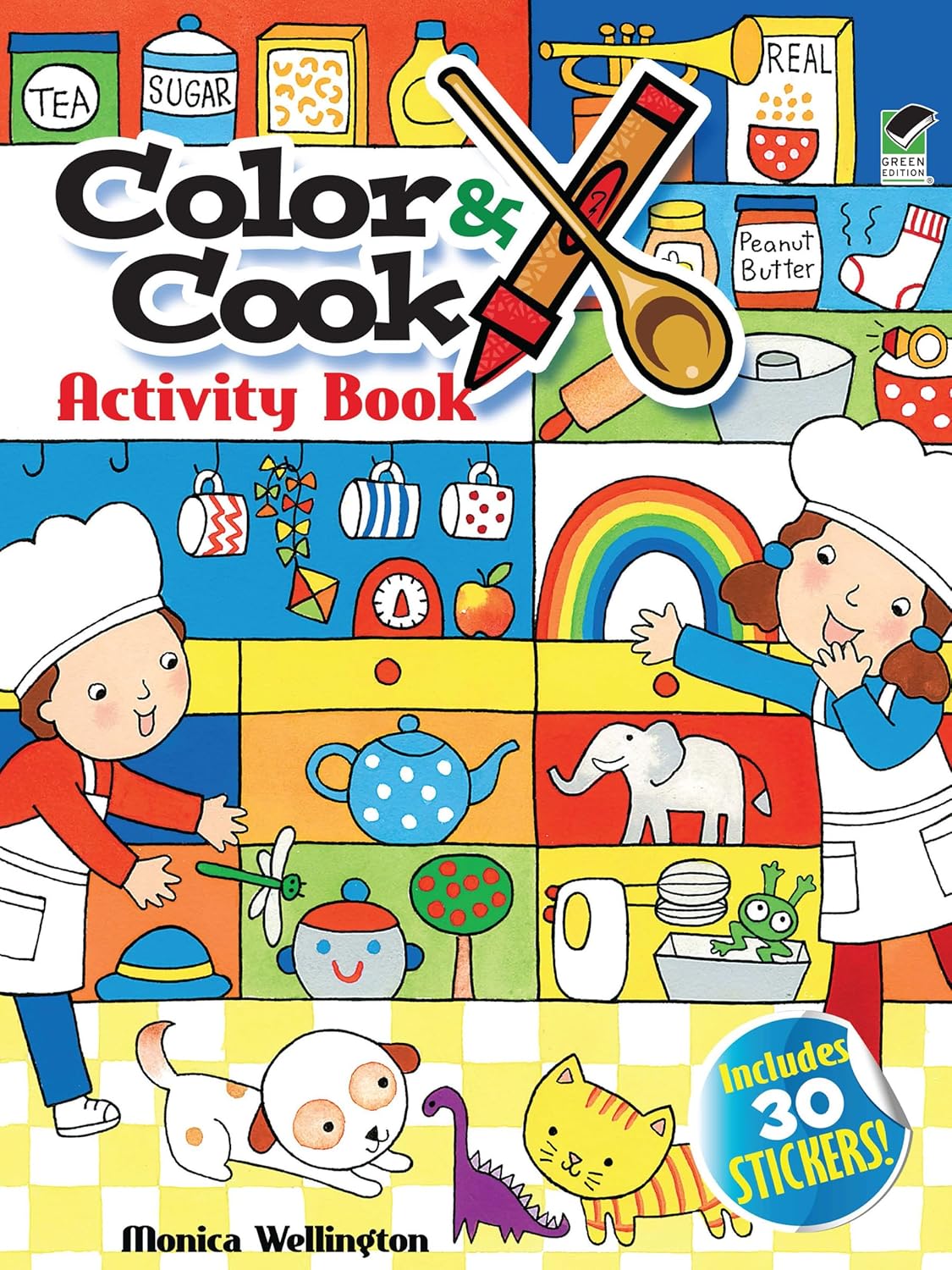 Color & Cook Activity Book with 30 Stickers! (Dover Kids Activity Books ...