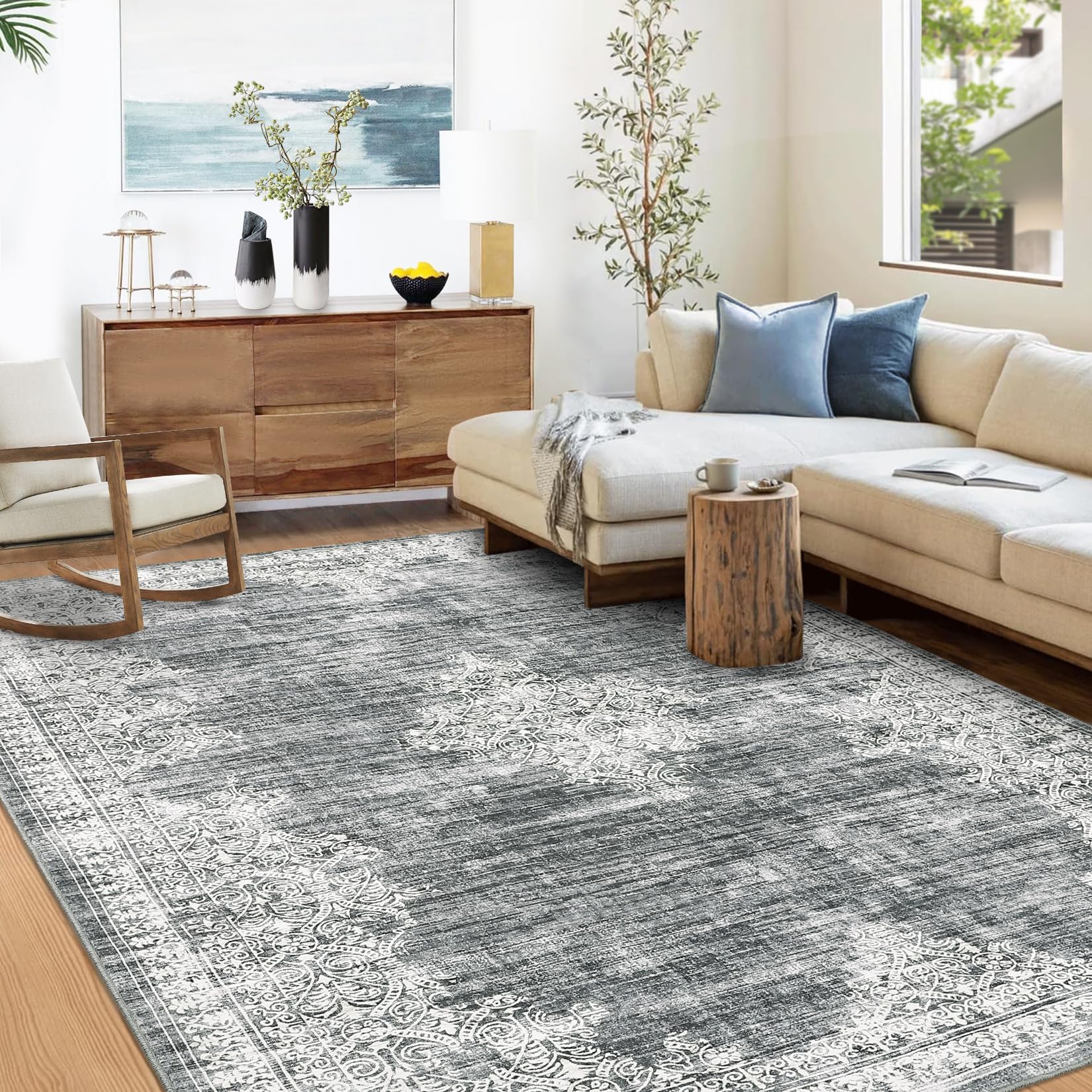 Amazon.com: GarveeHome Washable Area Rug 9 x 12 Rug for Living Room ...