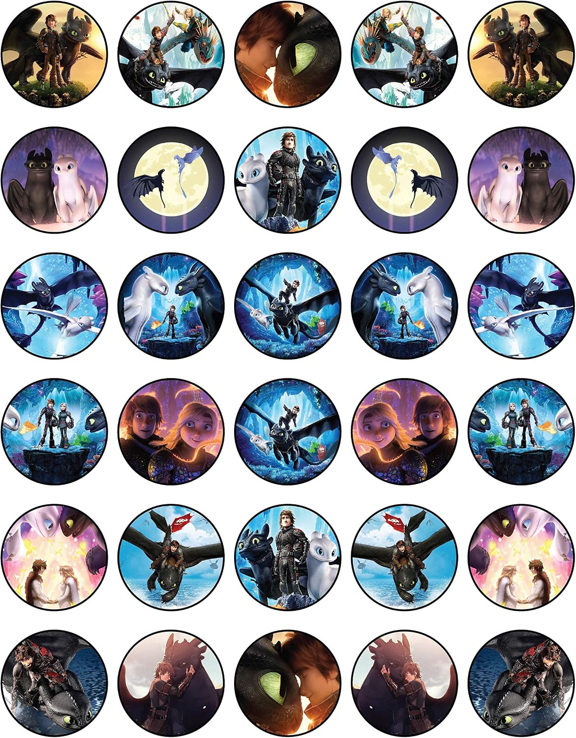 How To Train Your Dragon Edible Cupcake Toppers