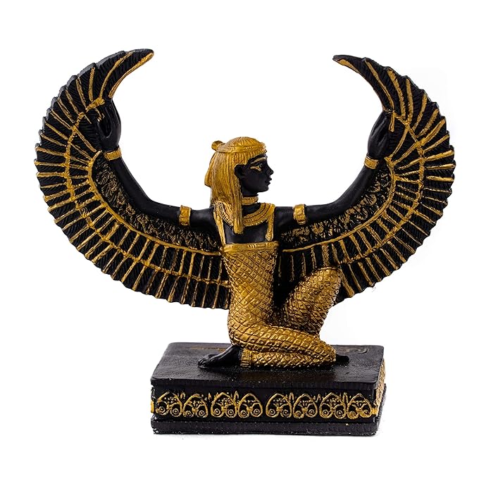 Buy Top Collection Mini Kneeling Isis Statue - Decorative Hand Painted ...