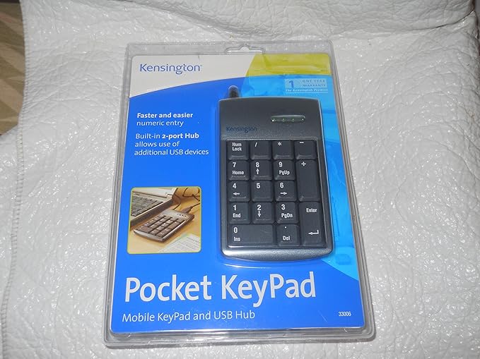 Kensington Pocket KeyPad with 2-Port USB Hub: Amazon.co.uk: Computers ...