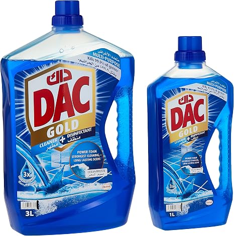 Dac Disinfectant Gold Floor Cleaner - Ocean Breeze, 3L + 1L : Buy ...