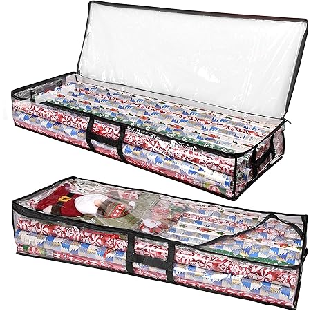 Amazon.com: Wrapping Paper Storage Container – Fits up to 27 Rolls 1 3/ ...