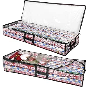 Amazon.com: ProPik Wrapping Paper Box | Underbed Gift Wrap Storage ...