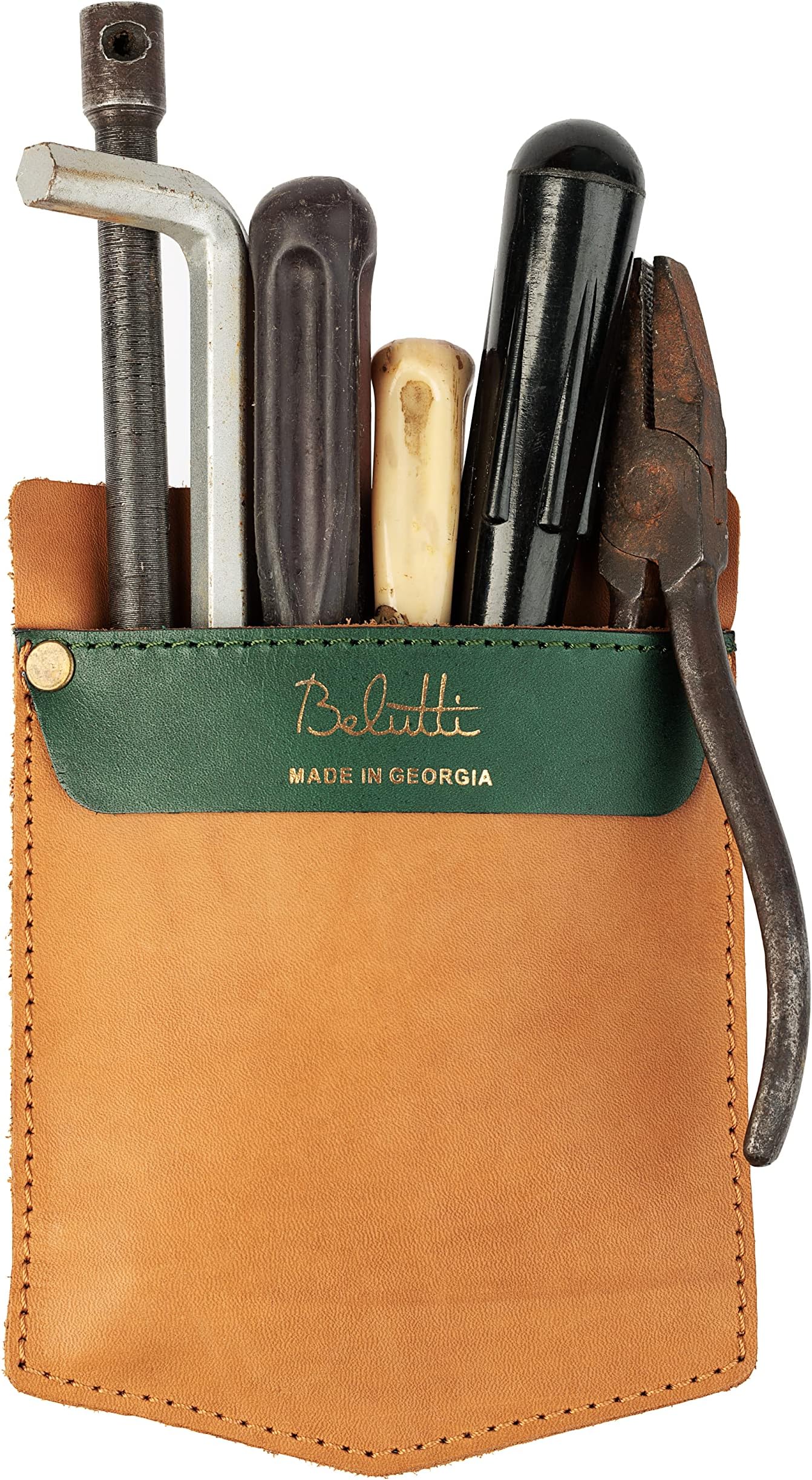 Klein Tools 5111 Single-Pocket Tool Pouch with Leather Construction ...