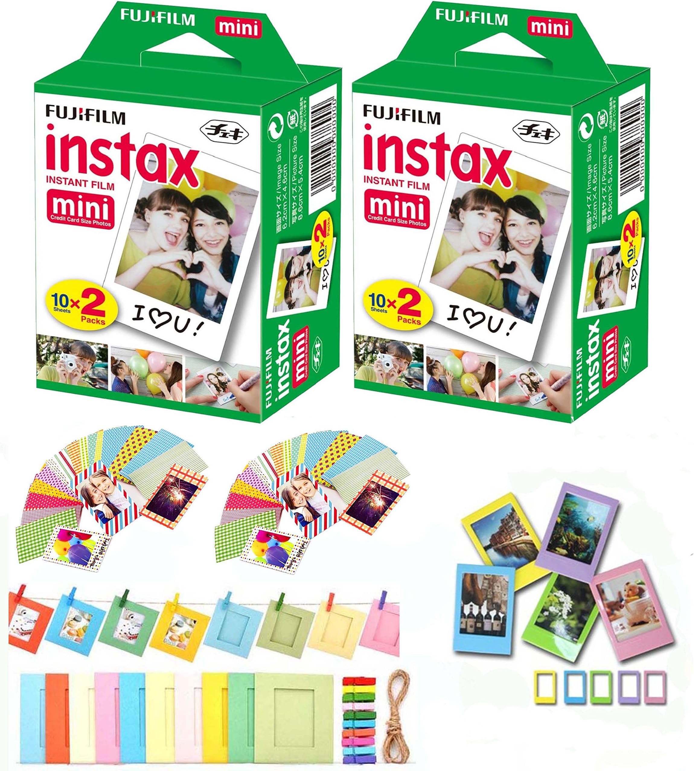 Amazon.com : Fuji Instax Mini Instant Film 40 Shots with Bonus 20 ...
