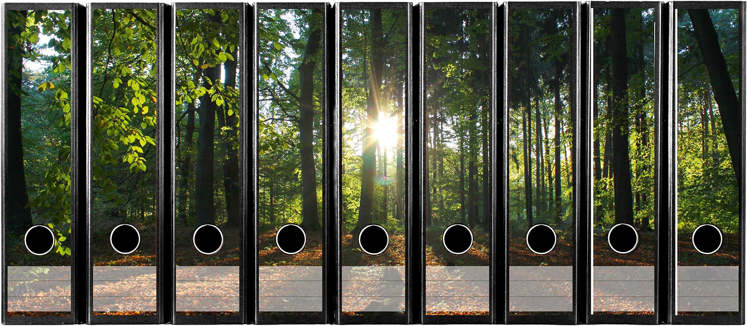 File Art Design-Etiketten für 12 Ordner A4 mit breitem Rücken - Motiv ...