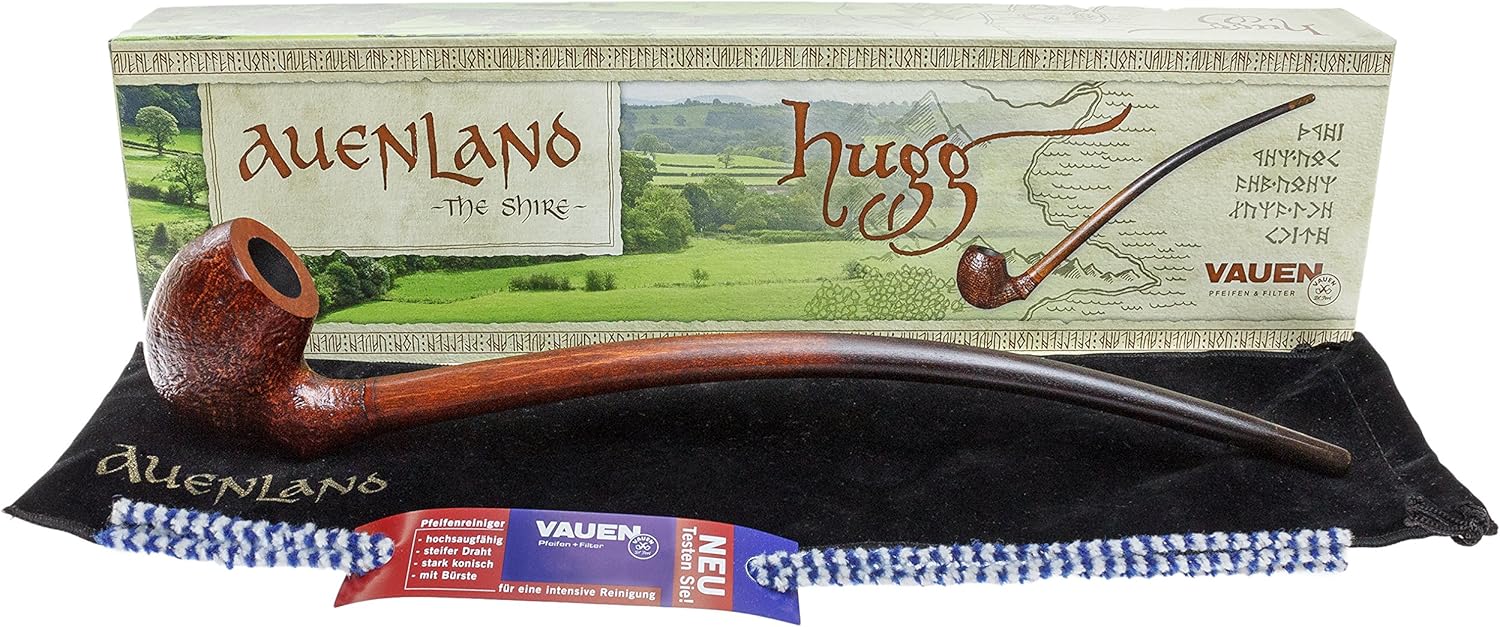 Amazon.com: Vauen Auenland Hugg Rustic Churchwarden Tobacco Pipe ...