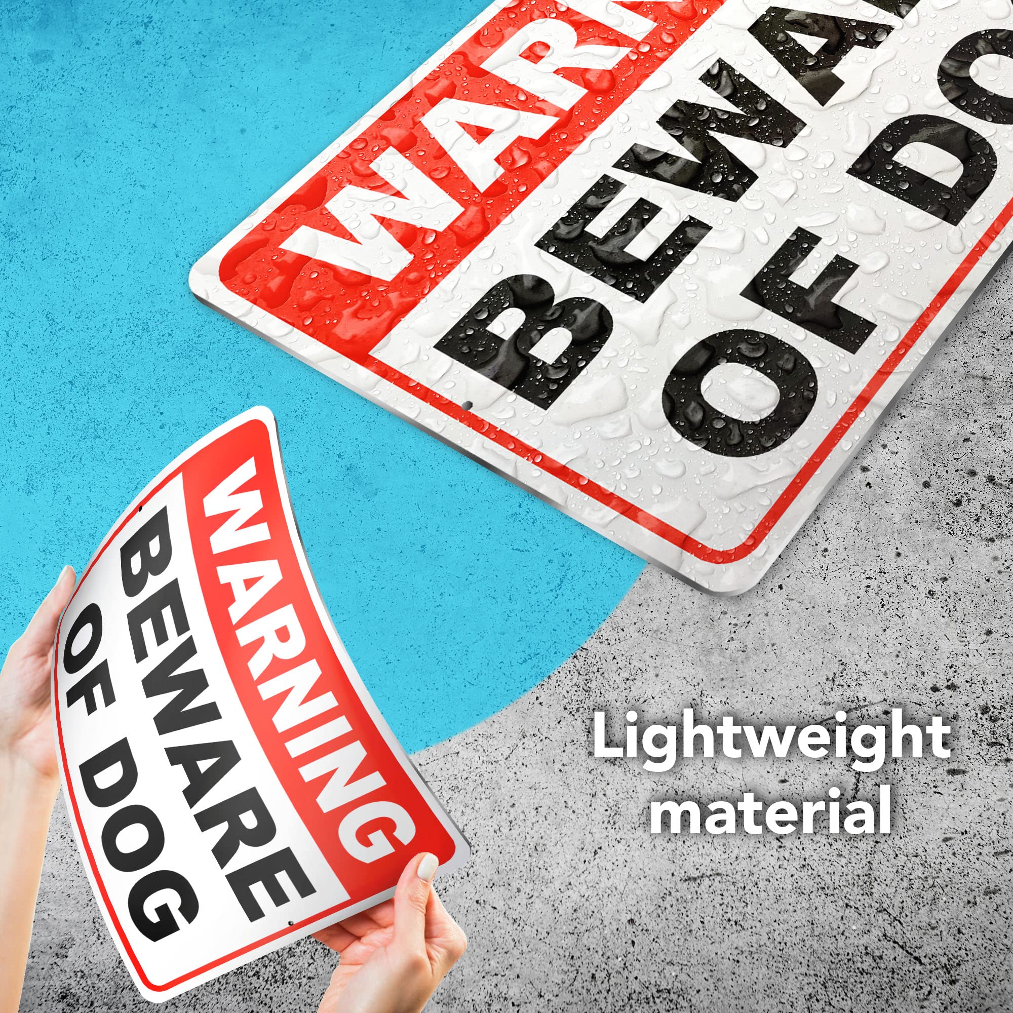 Snapklik.com : Beware Of Dog Sign - 8x12 Aluminum Dog On Premises Sign ...