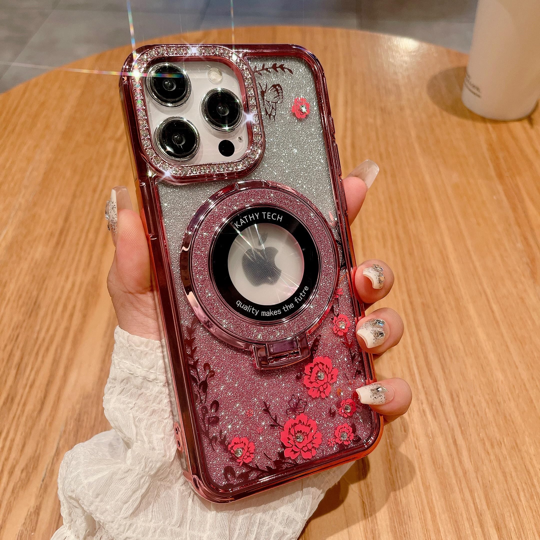 Amazon.co.jp: CrazyLemon iPhone 15 Pro Max 用 ケース [MagSafe対応] ワイヤレス充電対応 横縦両立 スタンド付き アイフォン15プロマックス ...