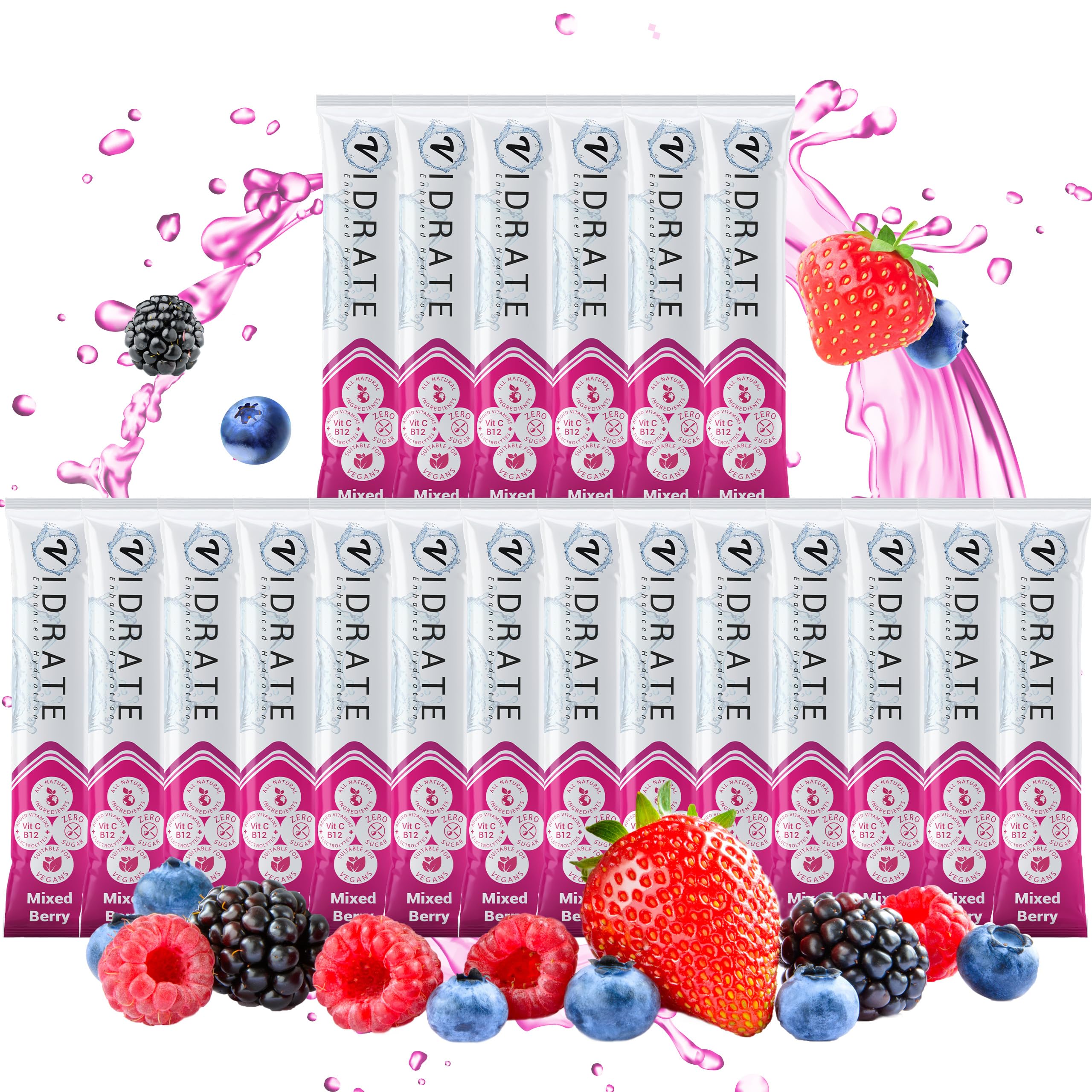 Electrolytes Powder - Hydration Sachets Packed with Vitamins - Zero ...