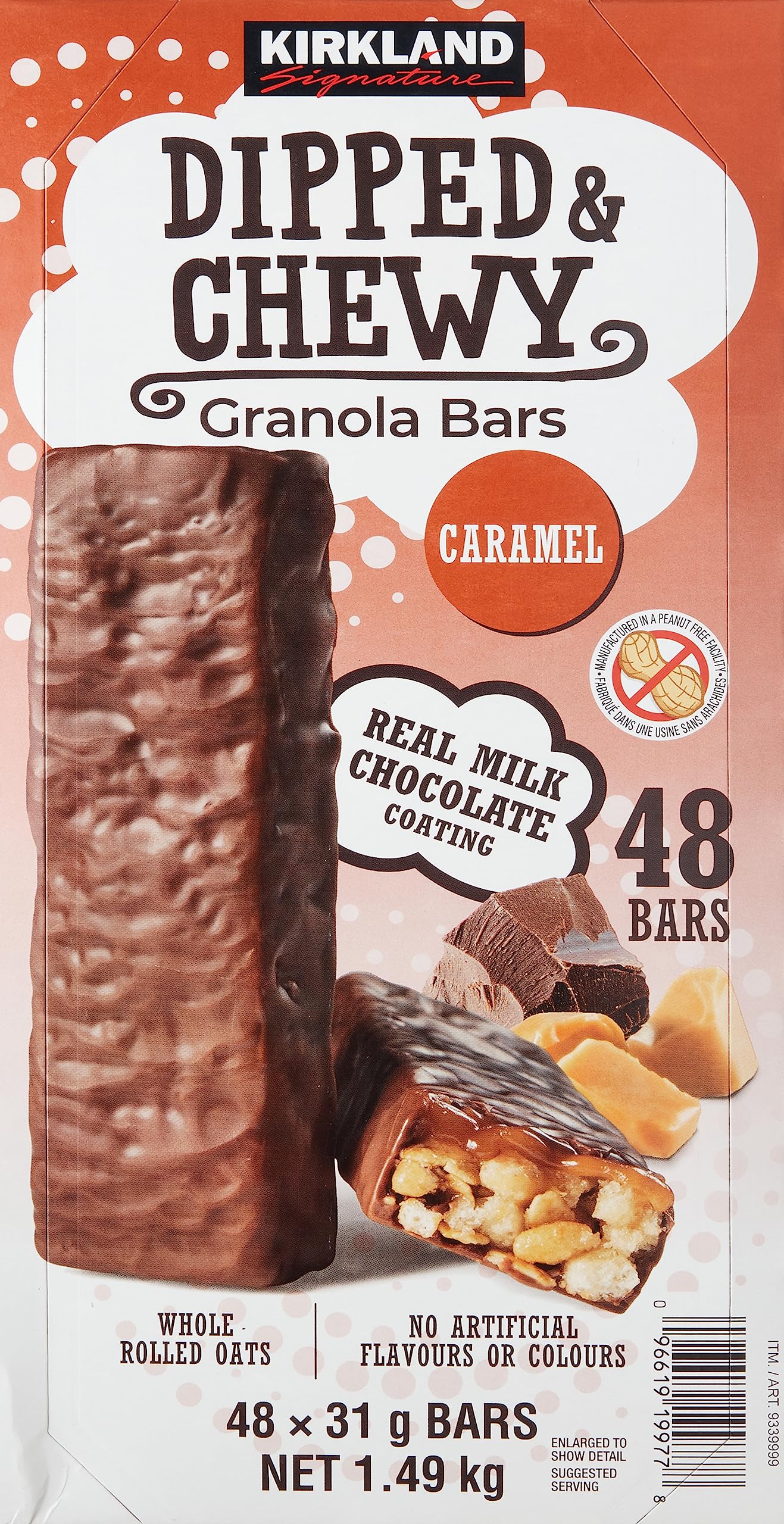 Amazon.com: Kirkland Signature Dipped And Chewy Granola Bars, 48 Count ...