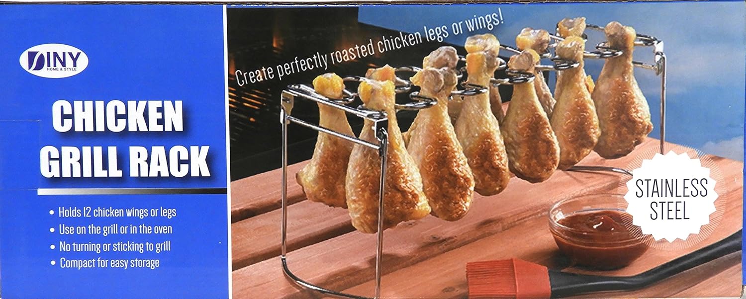 Amazon.com: Stainless Steel Collapsible Chicken Grill Rack Smoker Oven