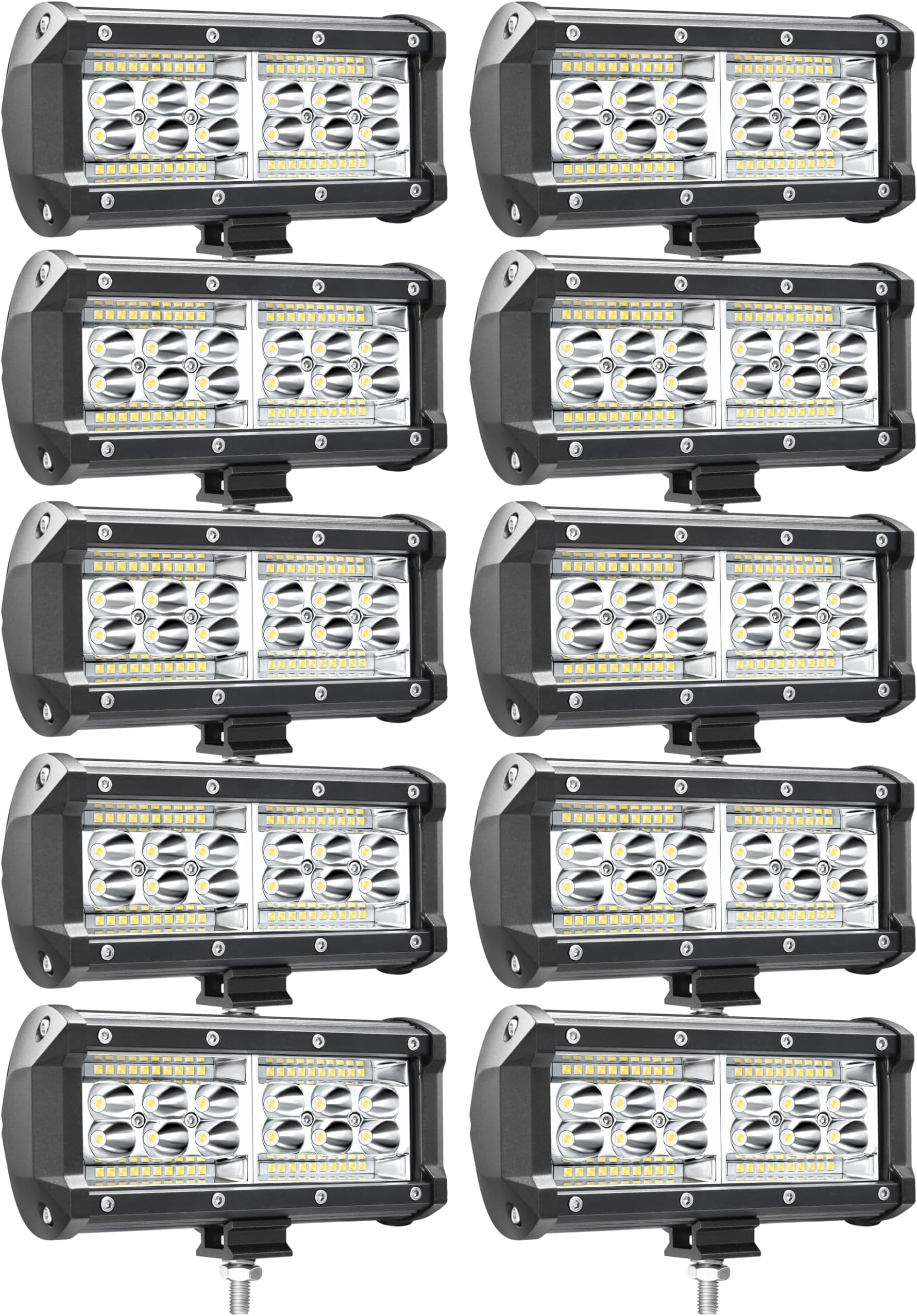 Amazon.com: 7 Inch LED Light Bars, LED Light Pods 156W 12000lm 12V 24V ...