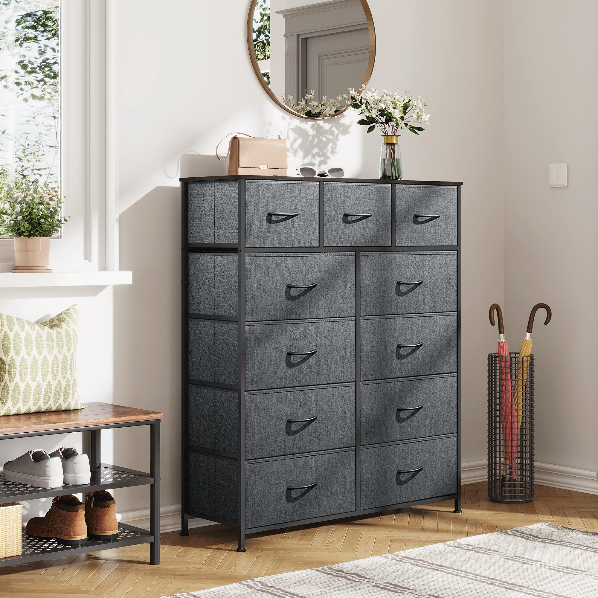 Snapklik.com : WLIVE 11-Drawer Dresser, Fabric Storage Tower For ...