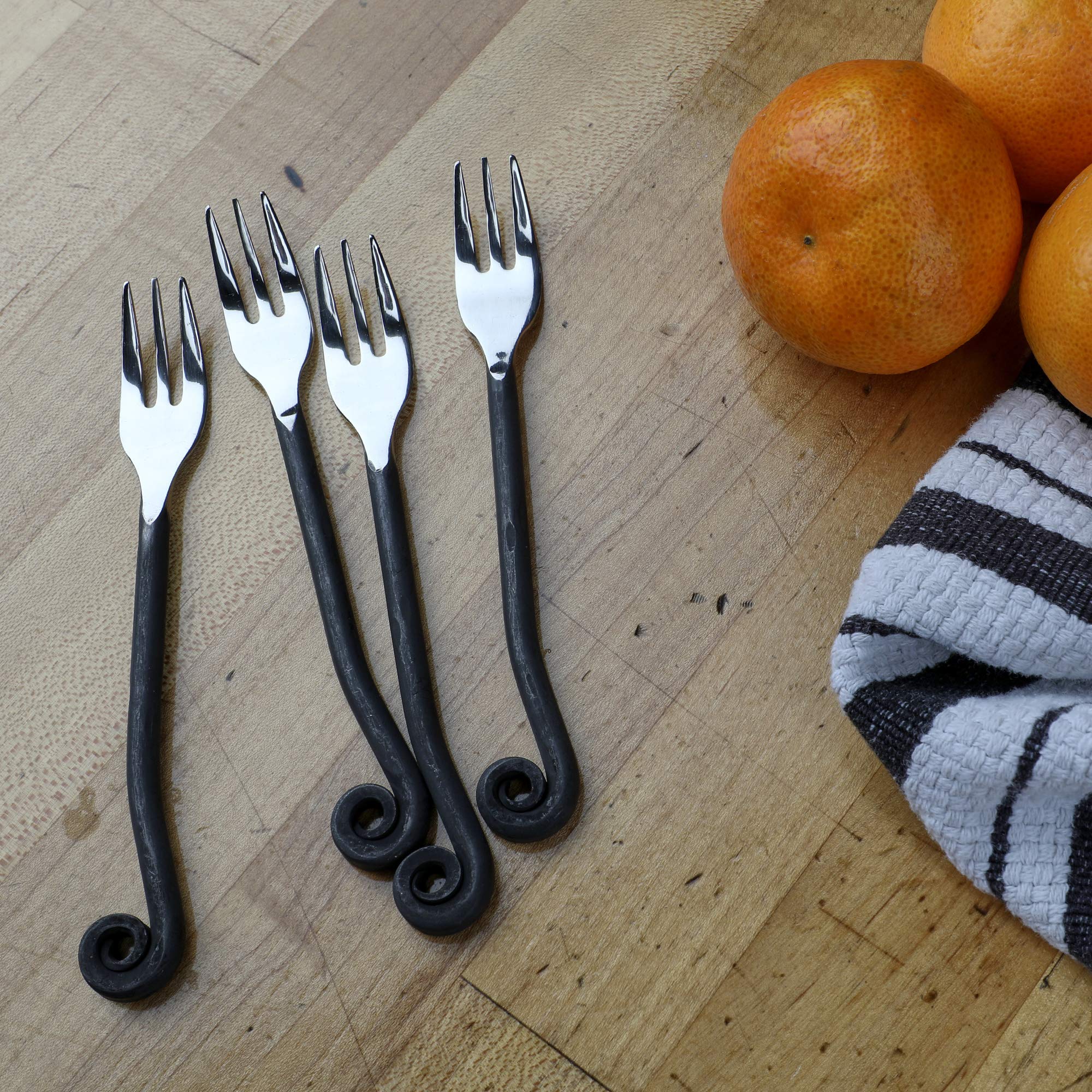 Snapklik.com : Gourmet Settings - 4-Piece Cocktail Forks Set - Treble ...