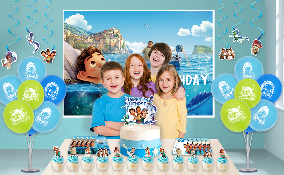 Watch Luca Birthday Party Decorations Luca Party Supplies for Kids on ...