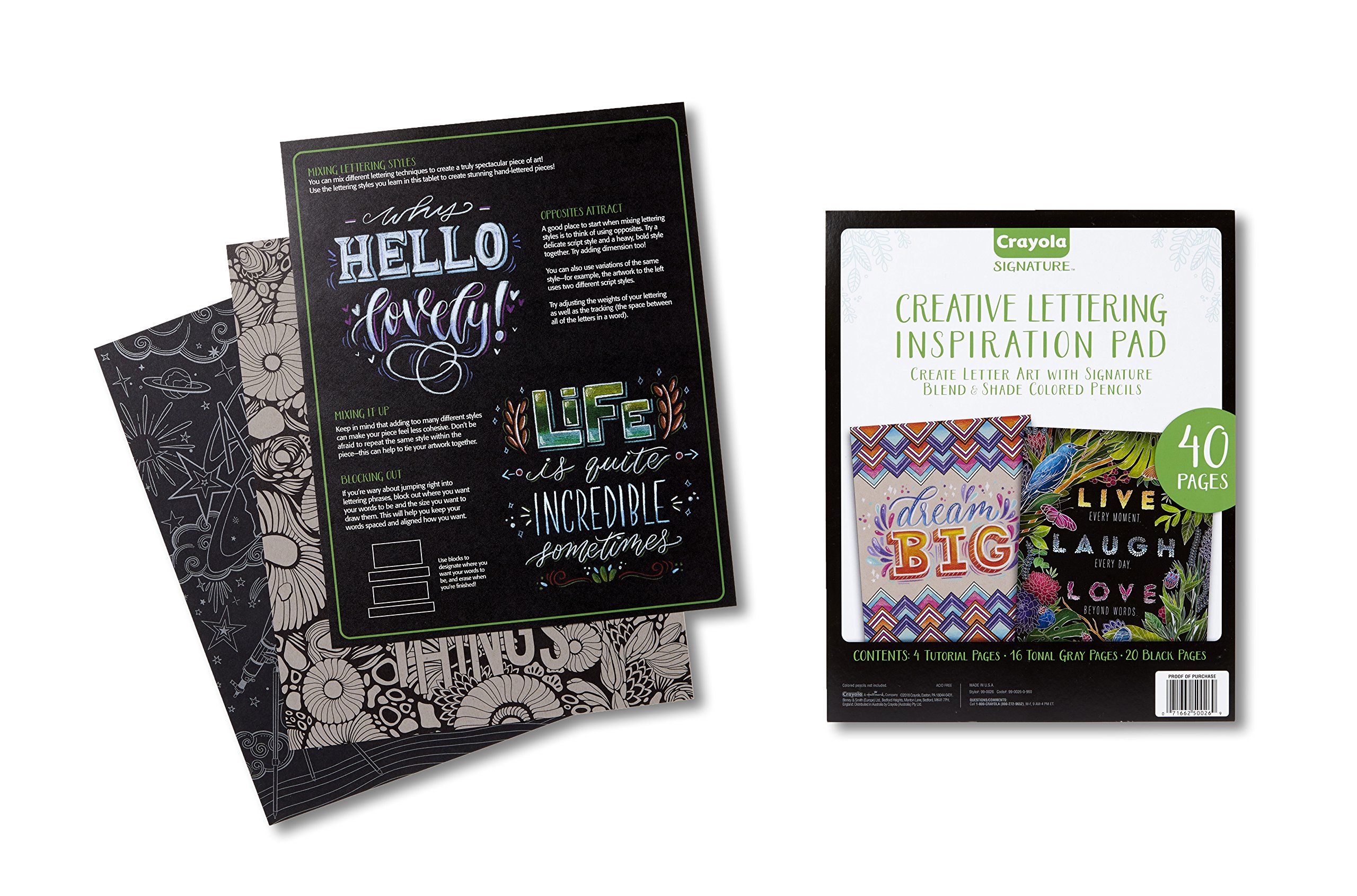 Buy Crayola Chalkboard Hand Lettering Tutorials and Worksheets for ...