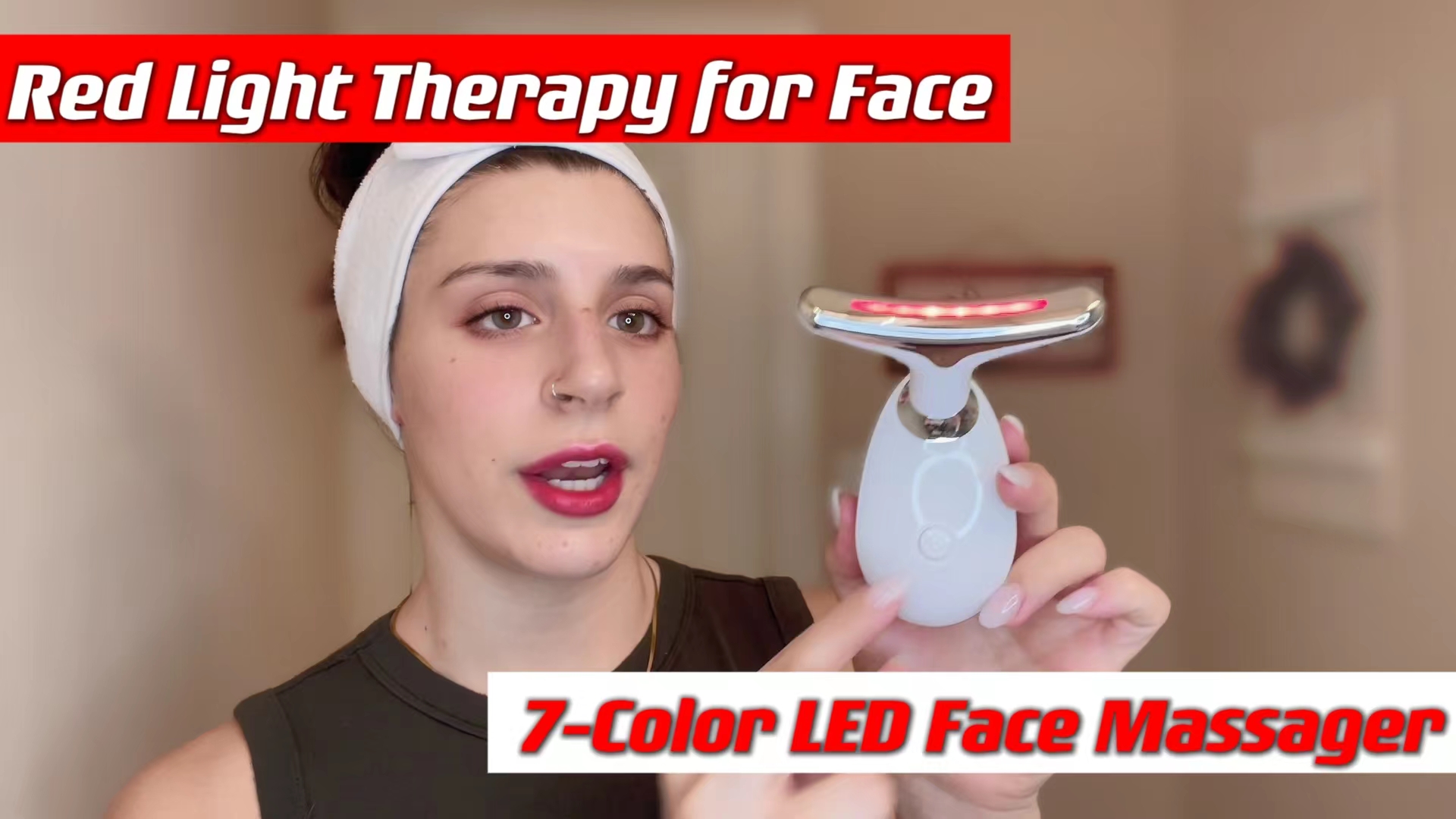 Watch Red Light Therapy for Face, 7-Color LED Face Massager for ...