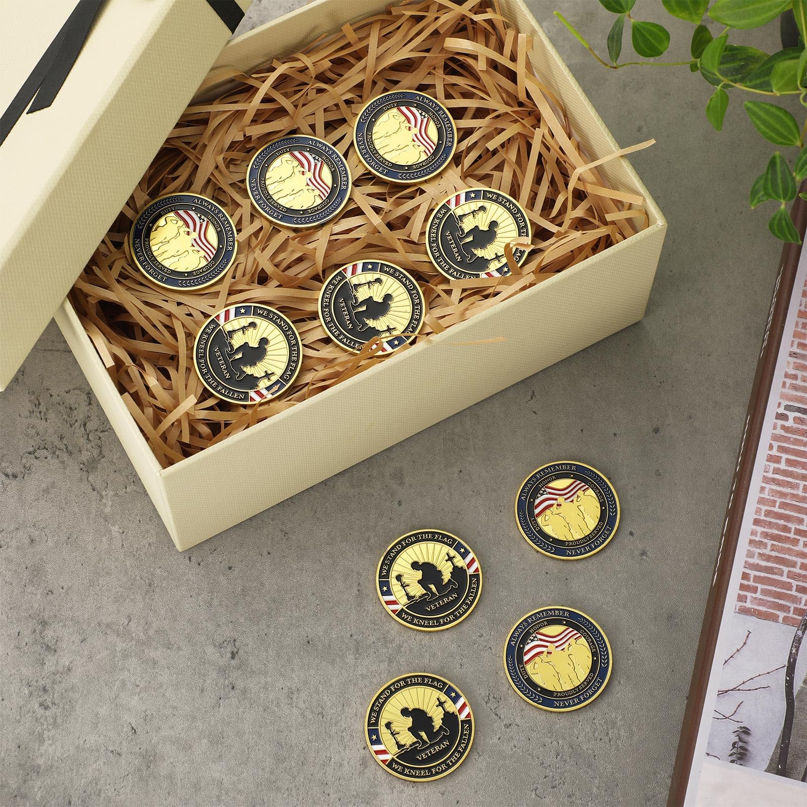 Snapklik.com : Loetere 80 Pcs Military Challenge Coins Thank You For ...