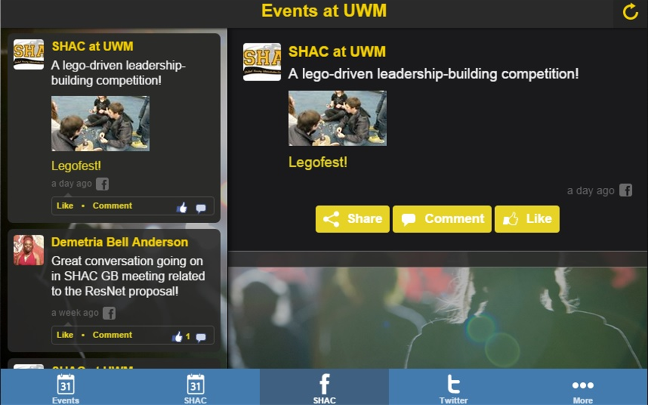 Events at UWM - App on Amazon Appstore