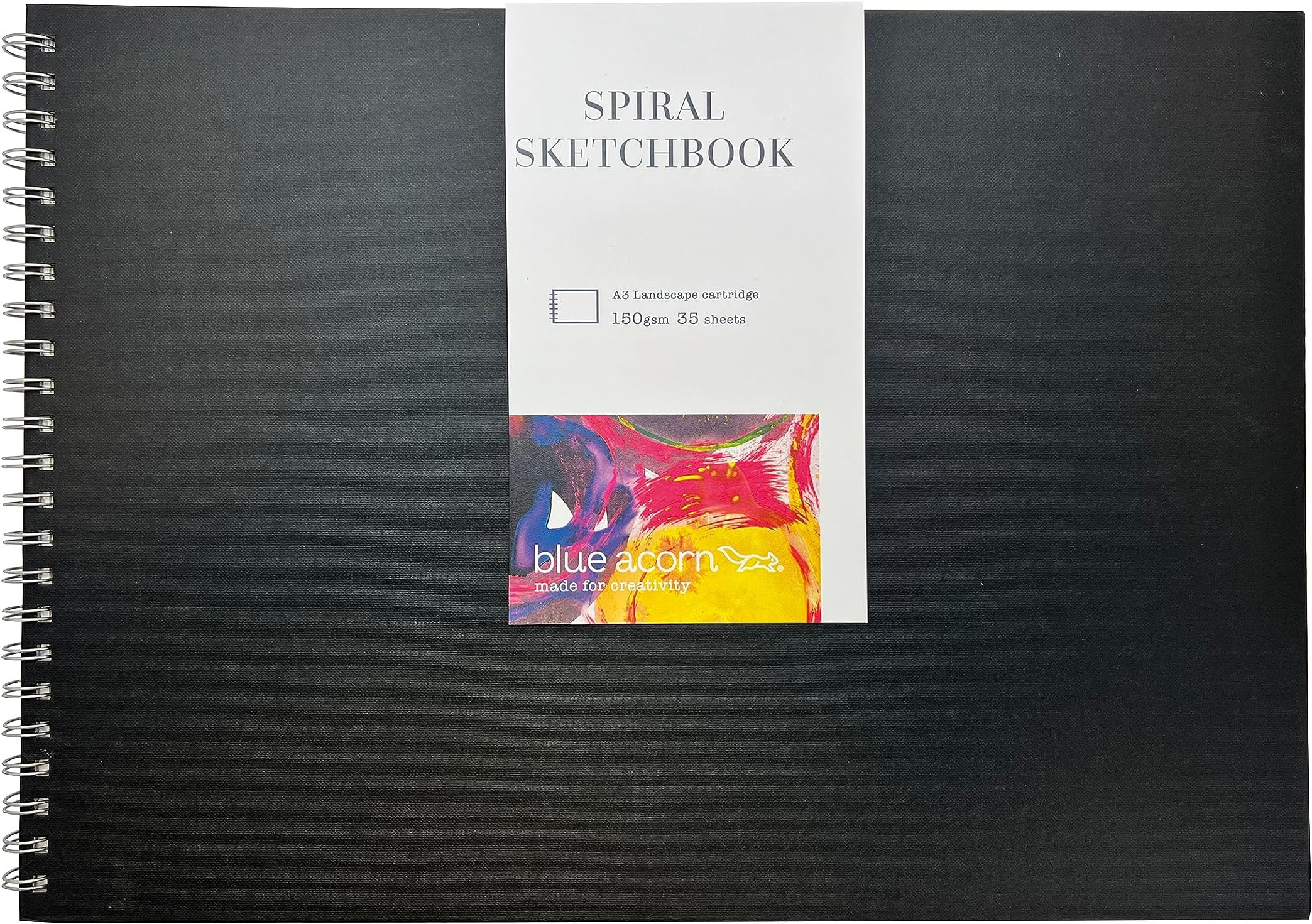 Artway Studio – Spiral Bound A3 Sketchbook – Landscape - 96 Sides/48 Pages of 170gsm Cartridge ...
